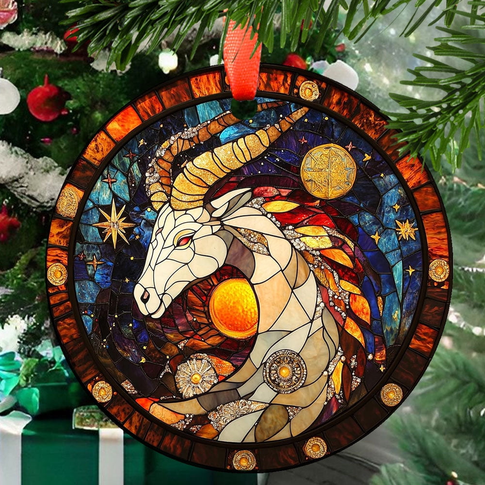 Astrology Capricornual Glow in The Dark Ornament Window Hanging by ...