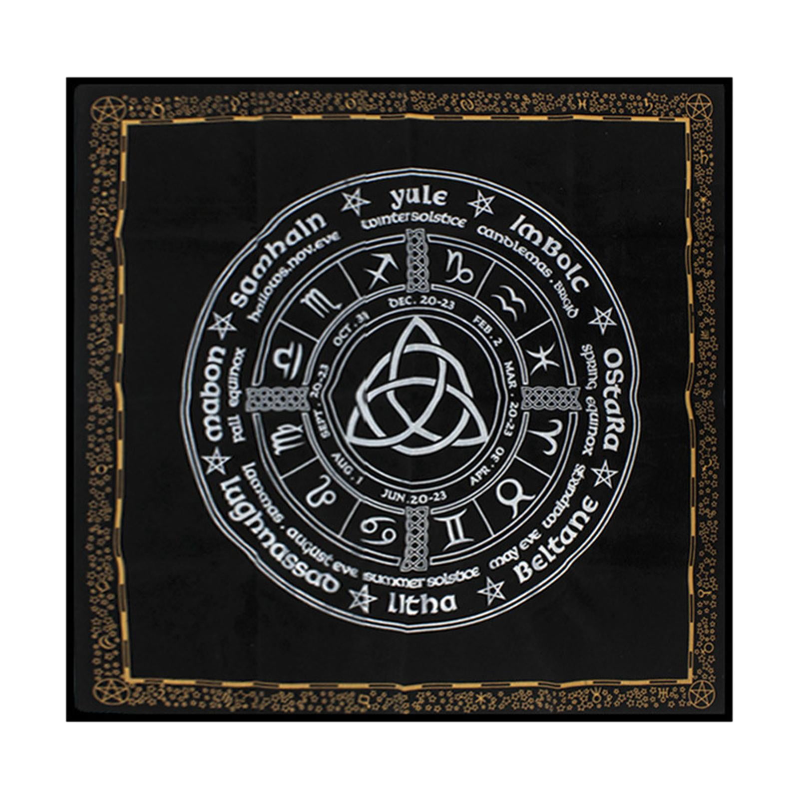 Astrology Cards Table Cloth 12 Constellations Square Board Game Altar ...