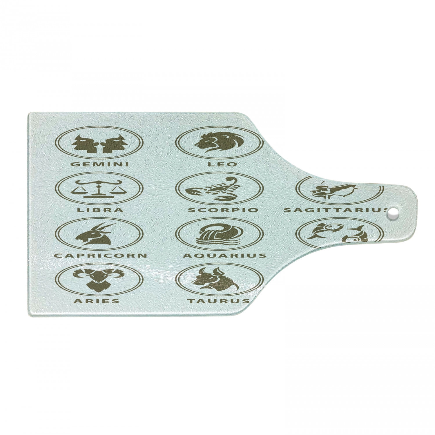 Astrology Cutting Board, Classic Zodiac Chart Astrologicy Signs ...
