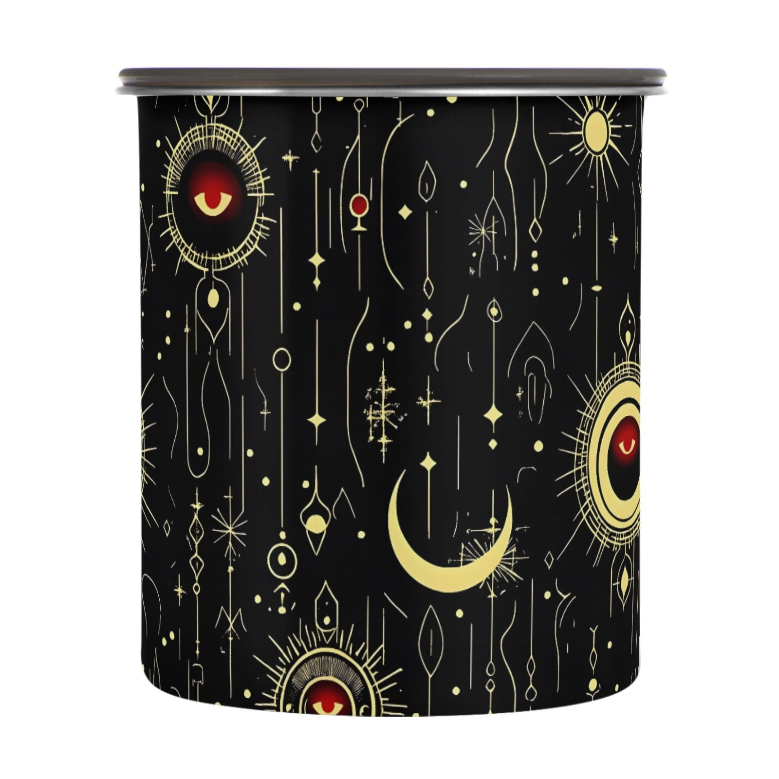 Astrology Eye Sun Moon Alchemy Airtight Coffee Bean Canister 30oz Food ...