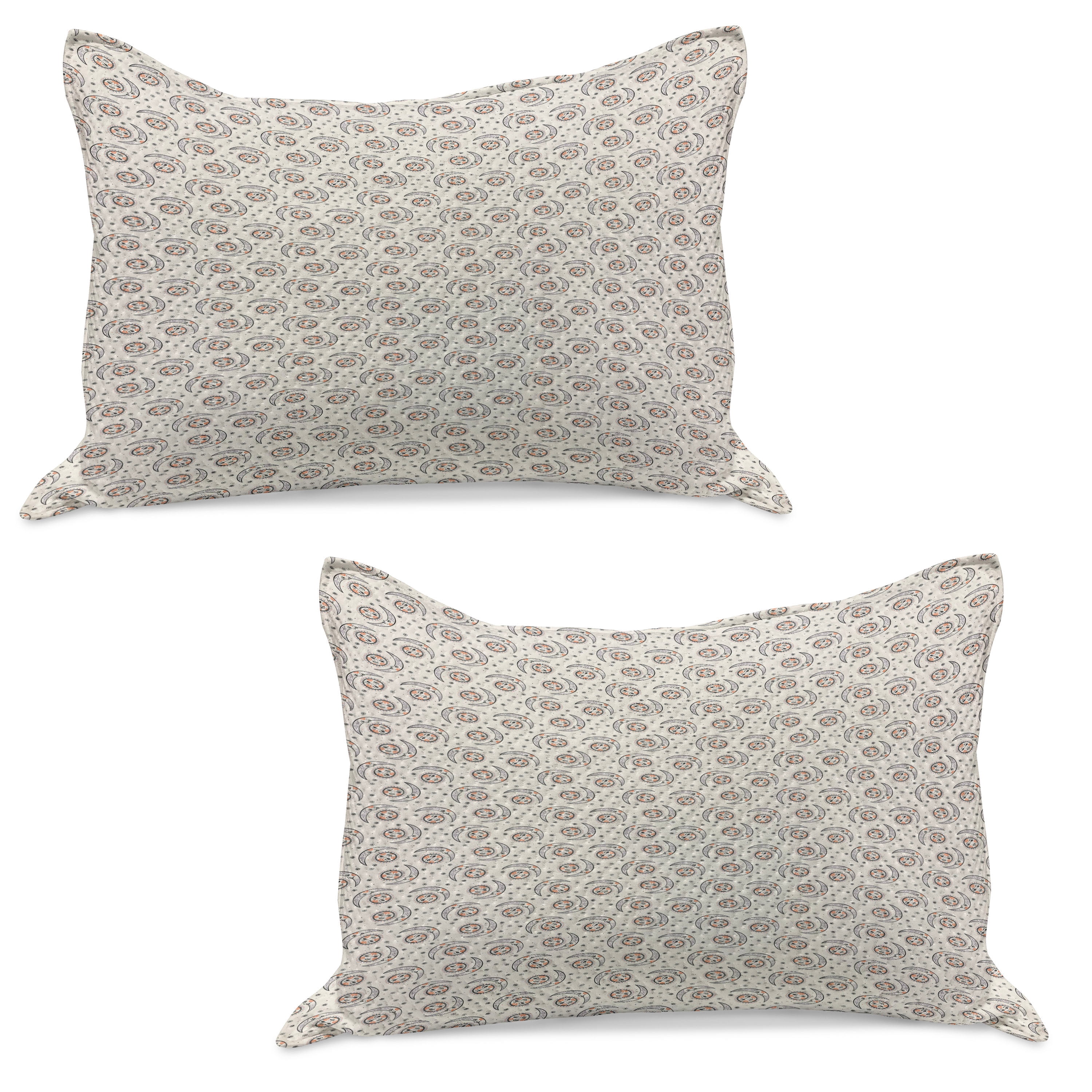 Astrology Knitted Quilt Pillowcover Set of 2, Celestial Pattern with ...