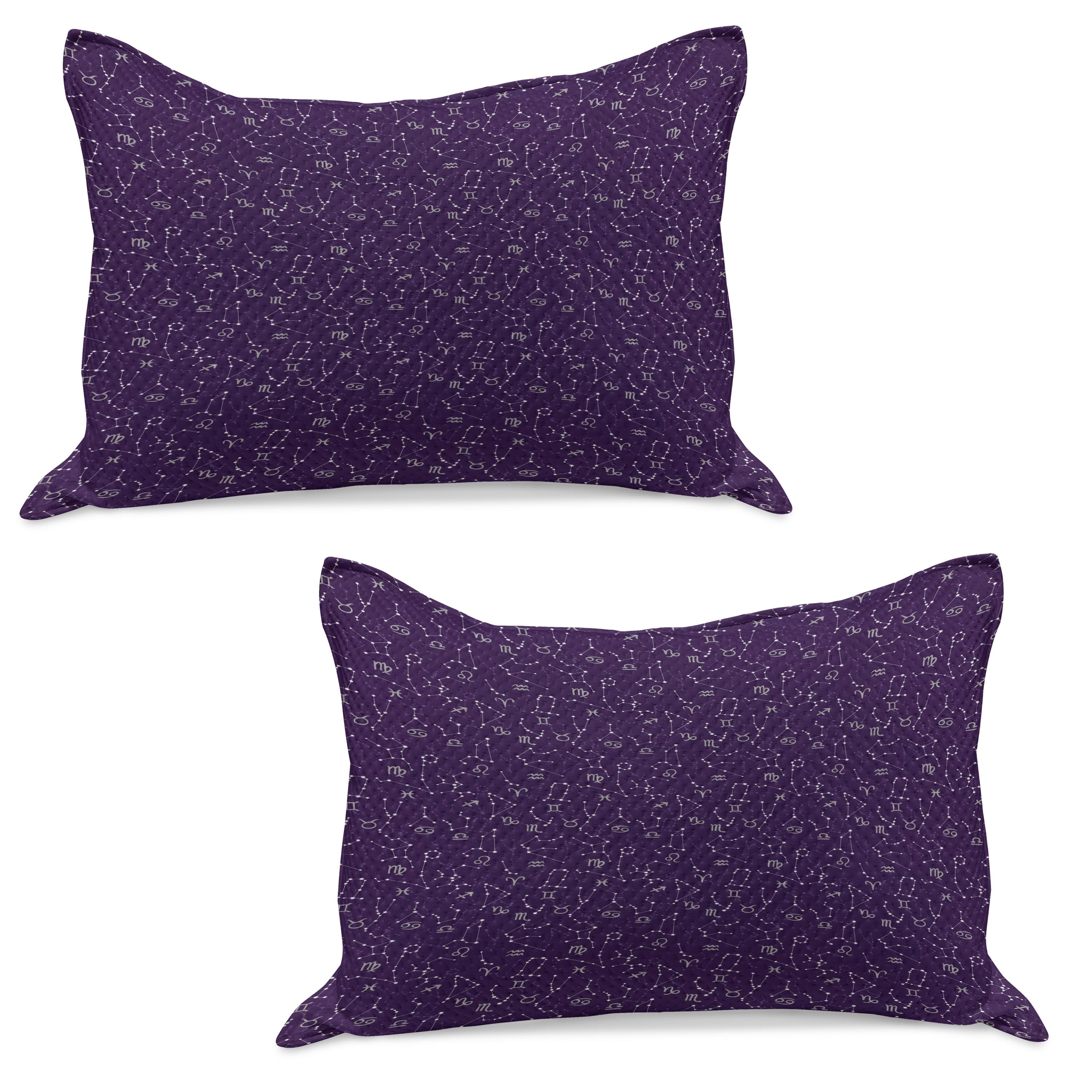 Astrology Knitted Quilt Pillowcover Set of 2, Pattern Horoscope Signs ...