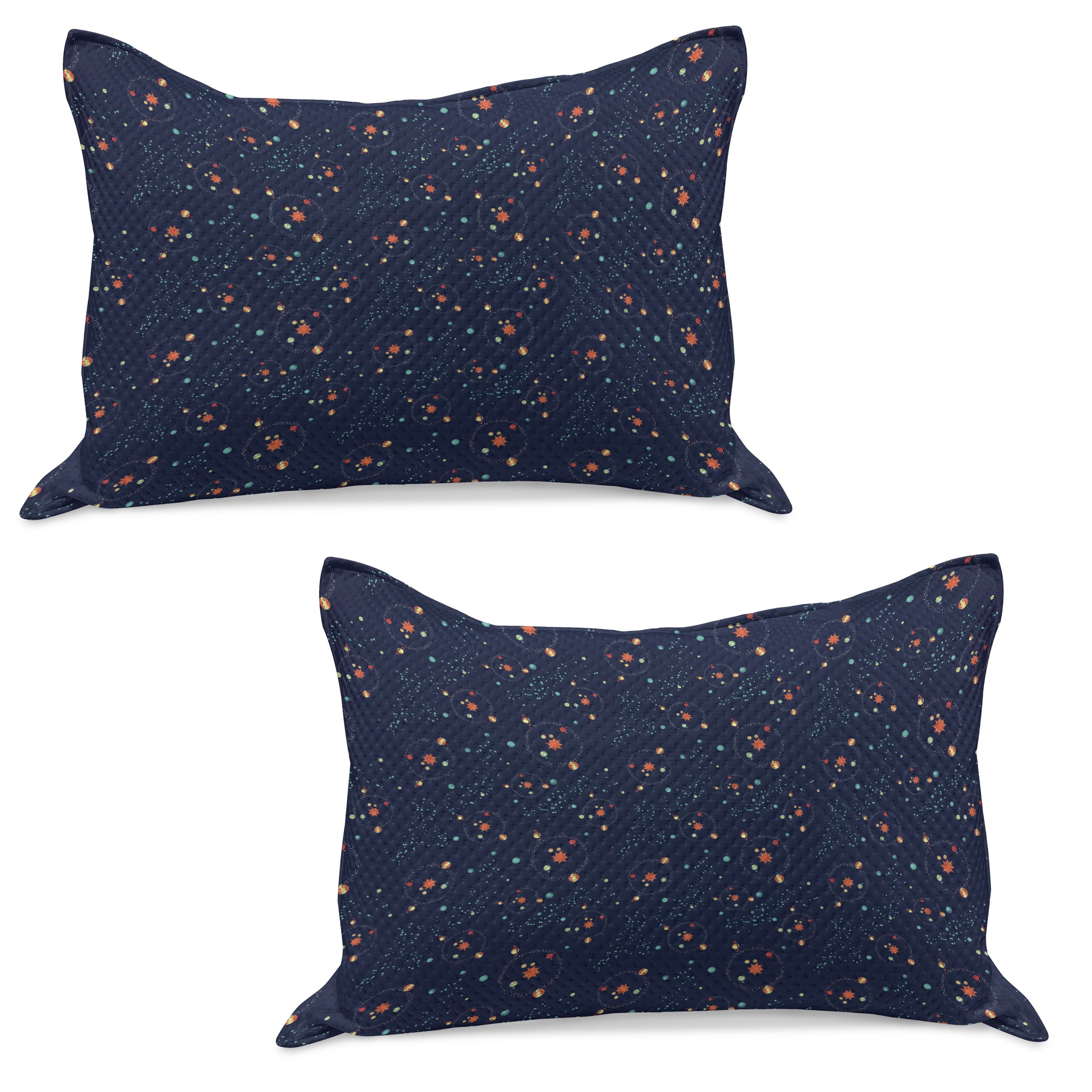 Astrology Knitted Quilt Pillowcover Set of 2, Solar System Planet ...