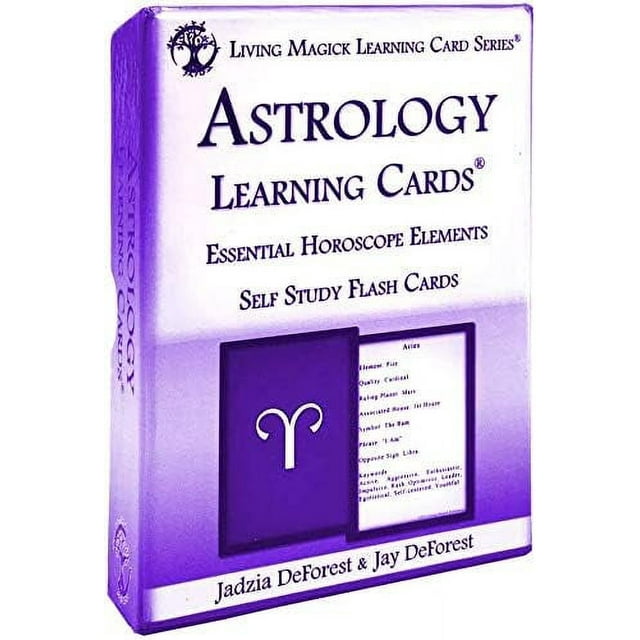 Astrology Learning Cards - Self Study Flash Cards - Living Magick ...