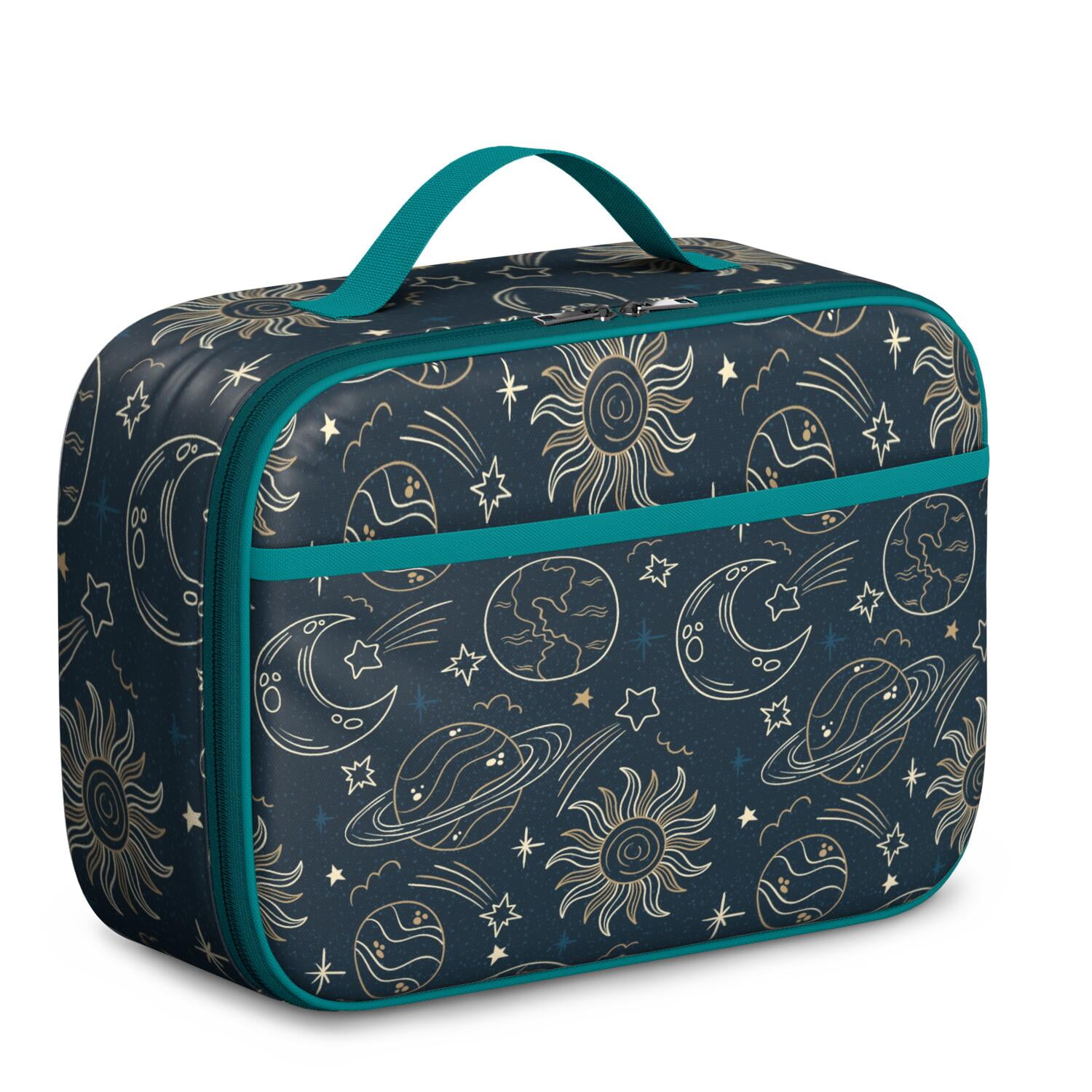 Astrology Lunch Bag – Gothic Celestial Sun Moon Print Starry Night ...