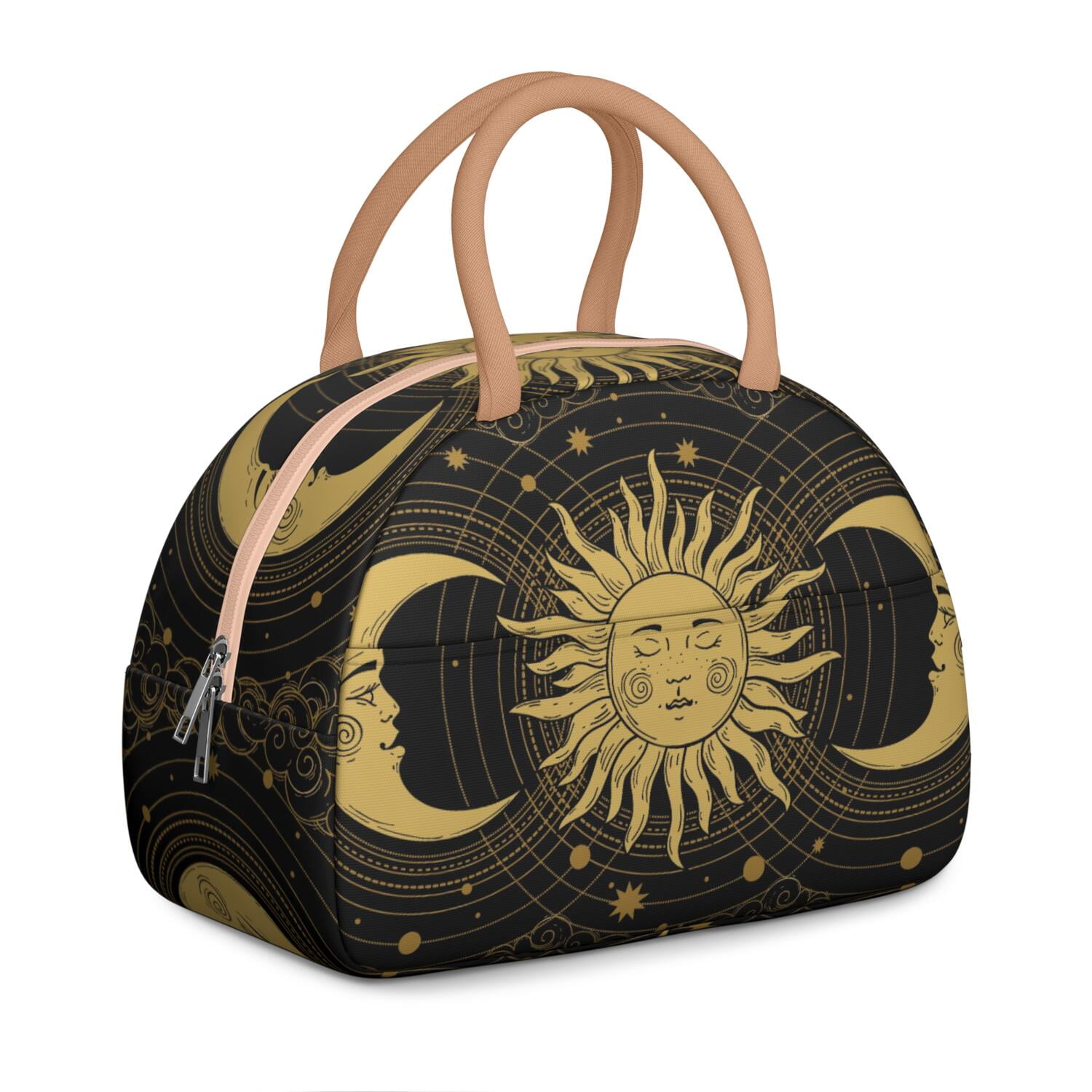 Astrology Lunch Bag for Women with Cosmic Gothic Style, Starry Night ...