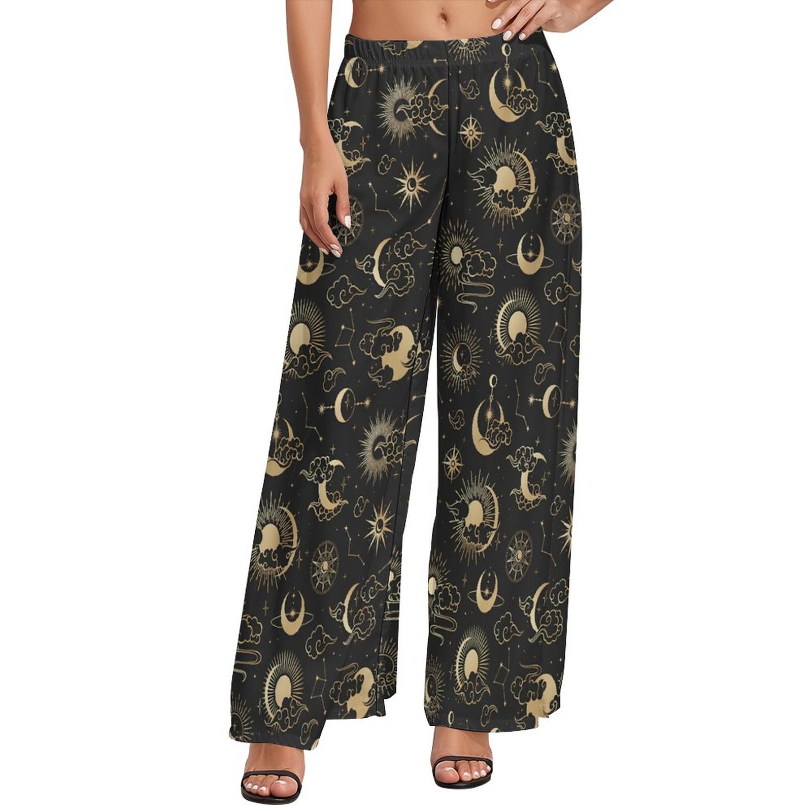 Astrology Pants High Waist Starry-Eyed Surprise Modern Trousers ...