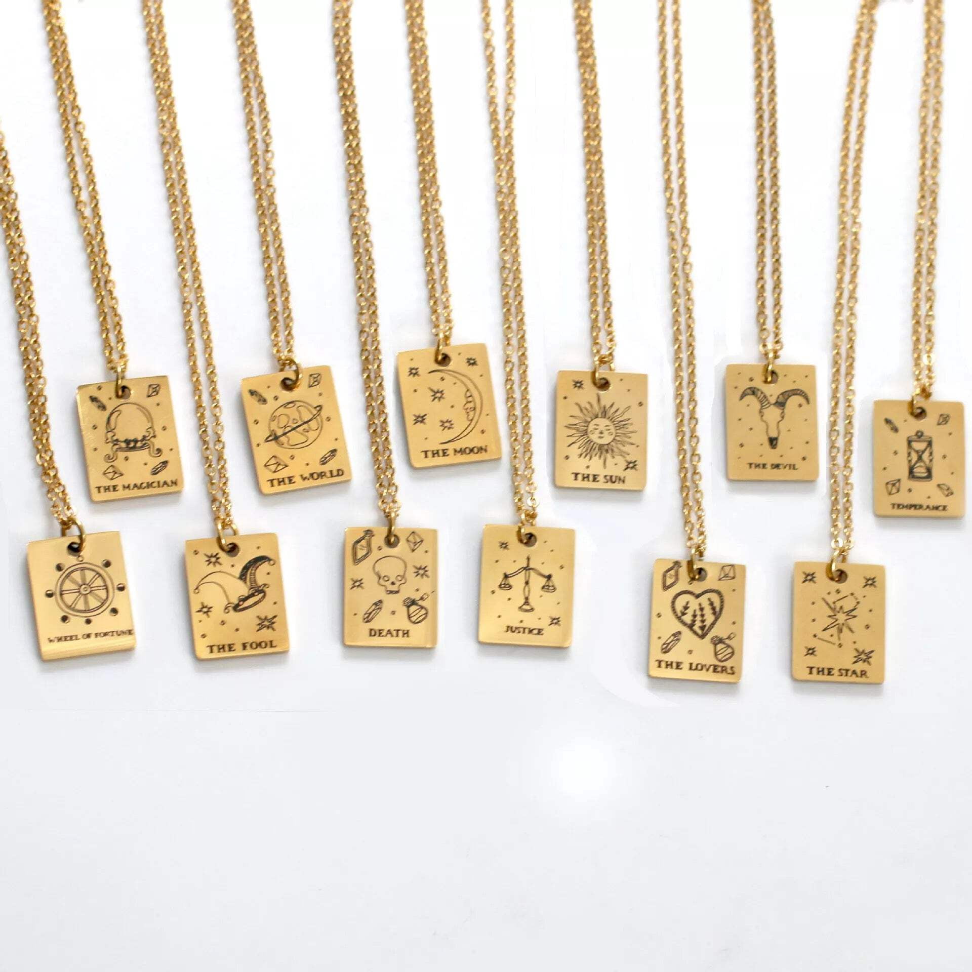 Astrology Tarot card necklace - The fool tarot pendant - Walmart.com