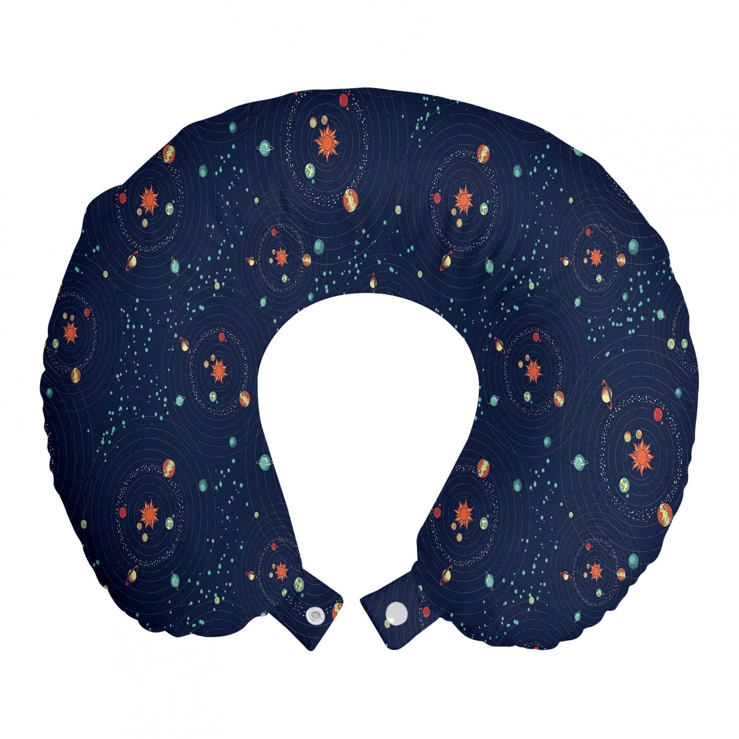 Astrology Travel Pillow Neck Rest, Solar System Planet Astronomy Cosmos ...