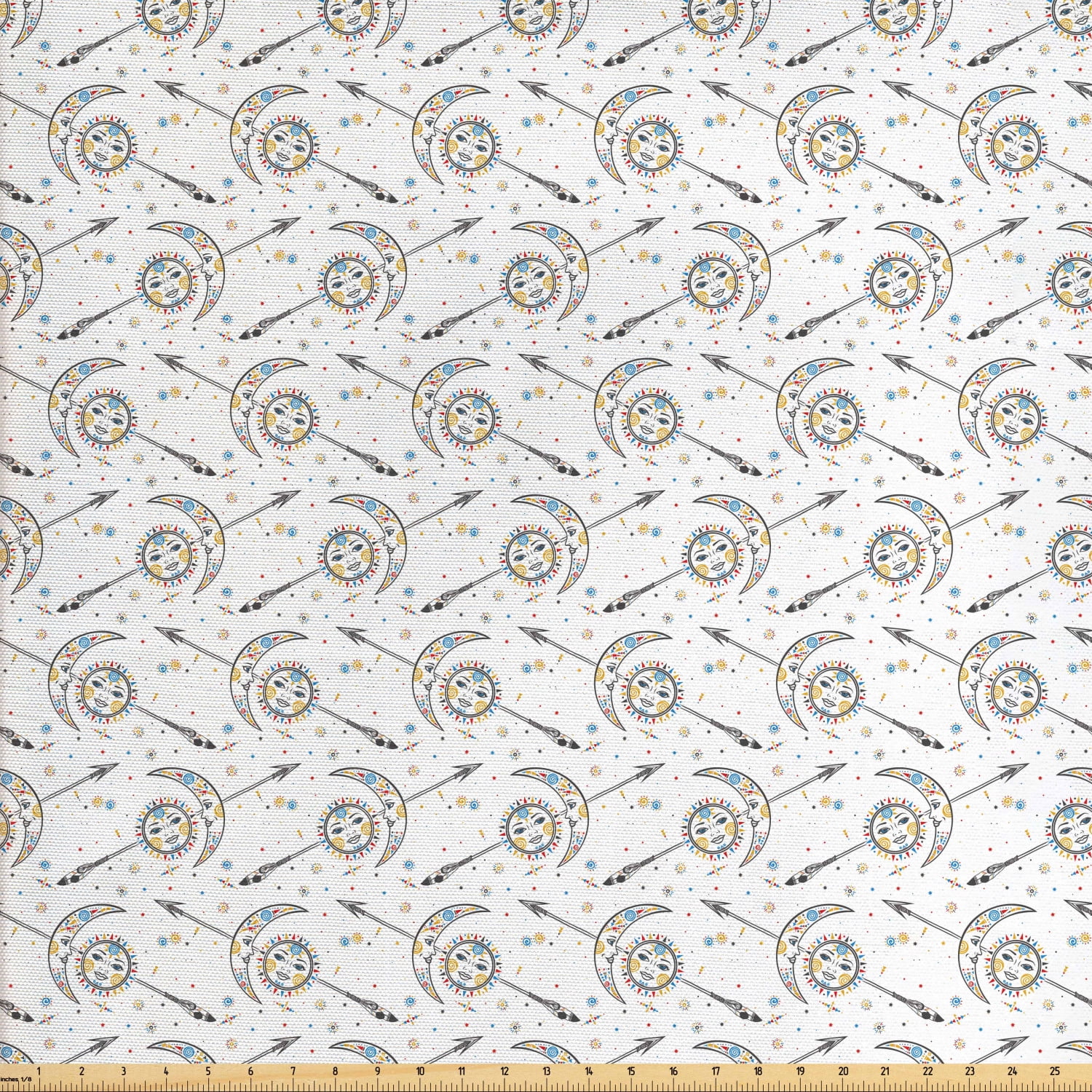 Astrology Upholstery Fabric by the Yard, Horoscopes with the Sun and ...