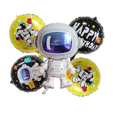 3D Astronaut Foil Balloon Rocket Balloons Space Ballons For Boy Kids ...