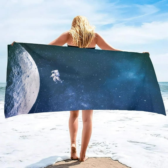 Astronaut Beach Towel for s Microfiber Pool Absorbent Quick Dry Sand ...
