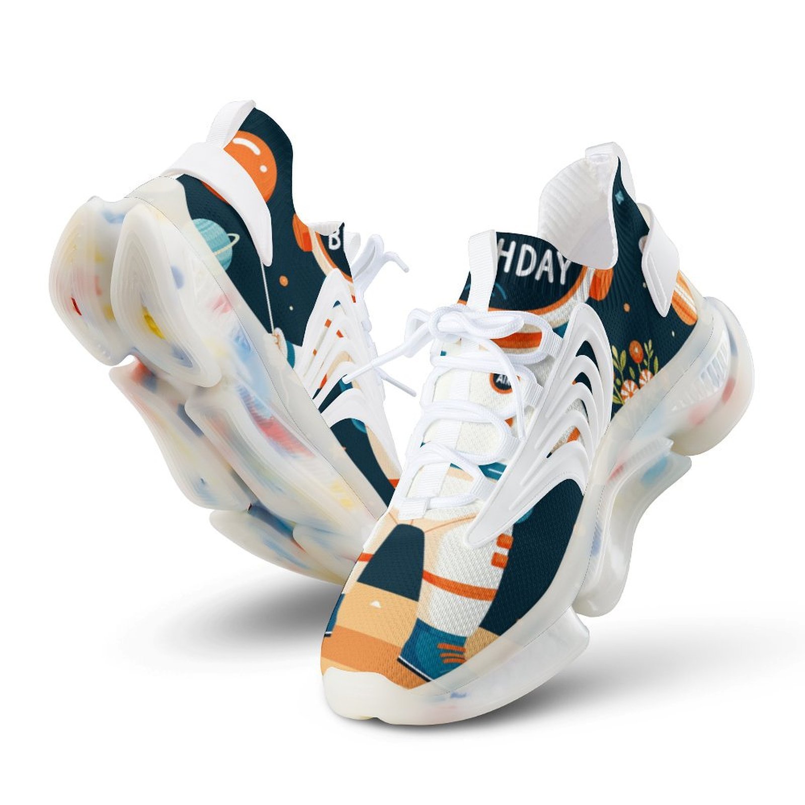 Astronaut Birthday Space Fun Walking Shoes for Men Woman Lightweight ...