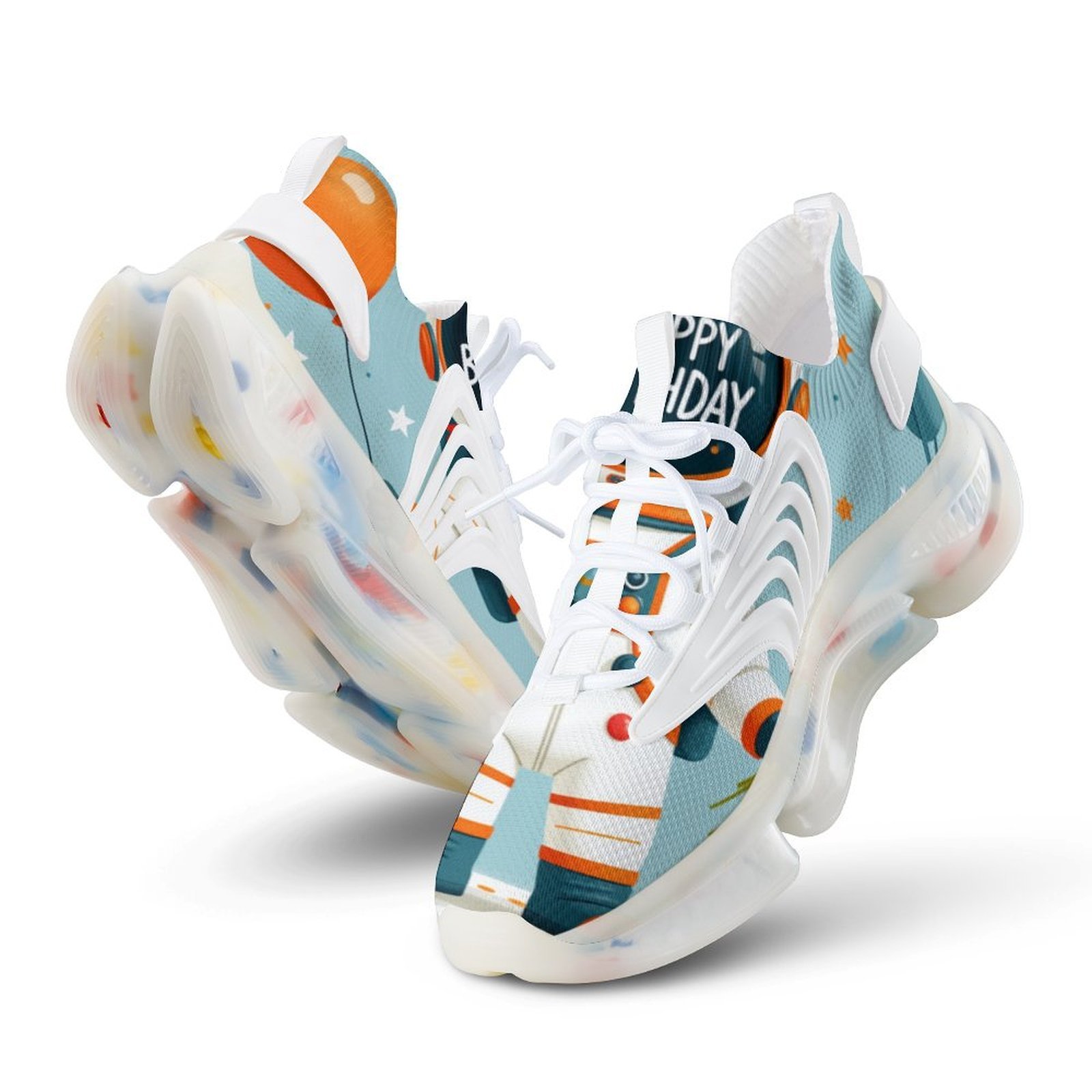 Astronaut Birthday Space Fun Walking Shoes for Men Woman Lightweight ...