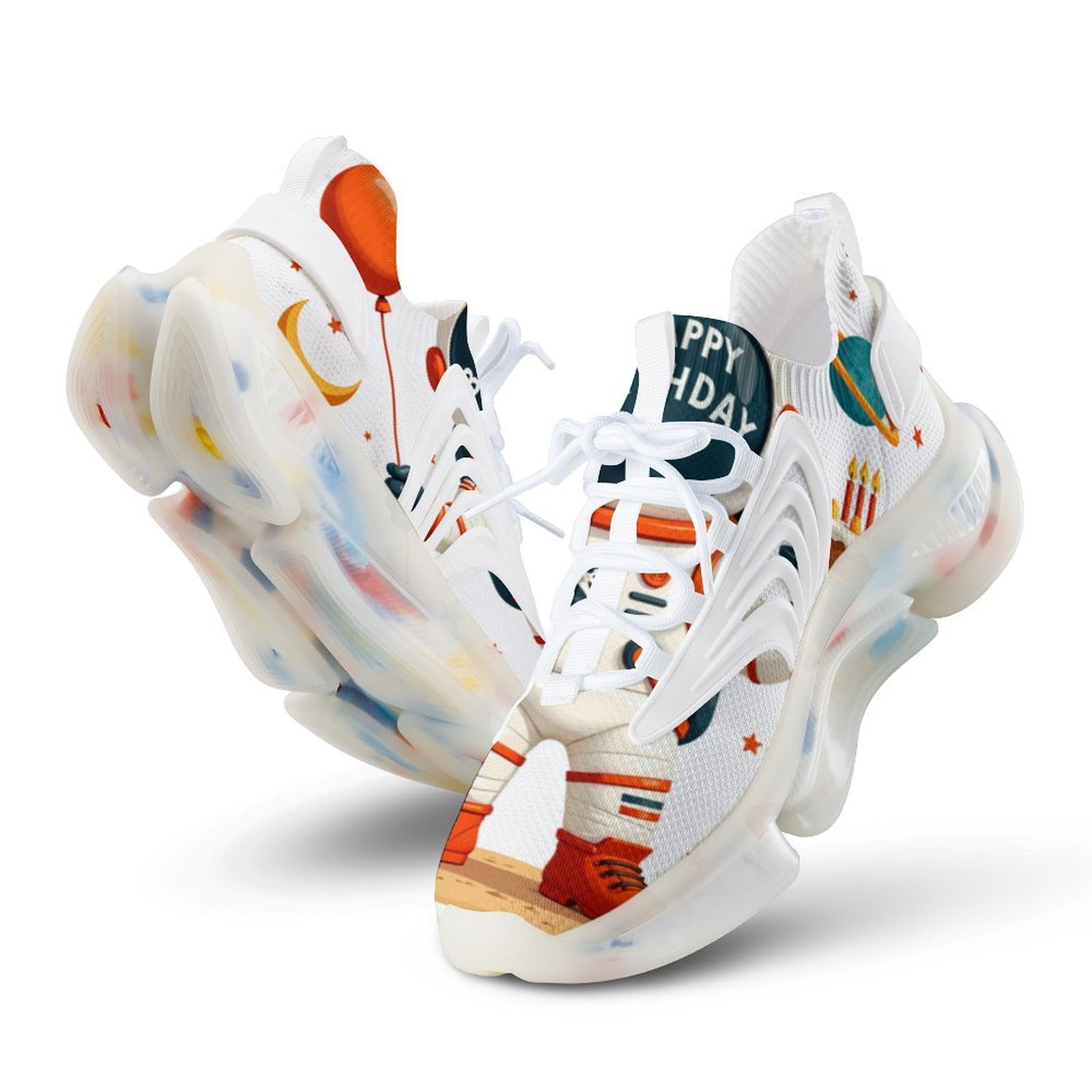 Astronaut Birthday in Outer Space Walking Shoes for Men Woman ...