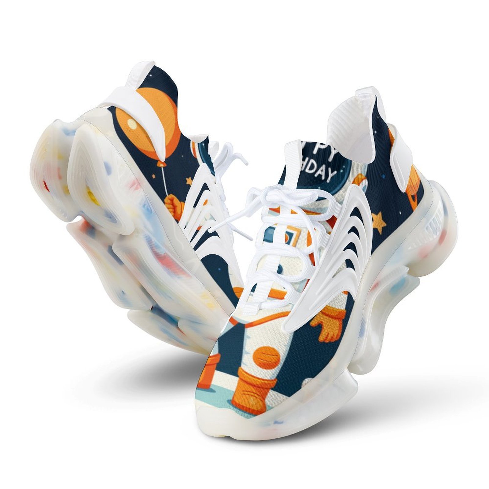Astronaut Birthday in Outer Space Walking Shoes for Men Woman ...