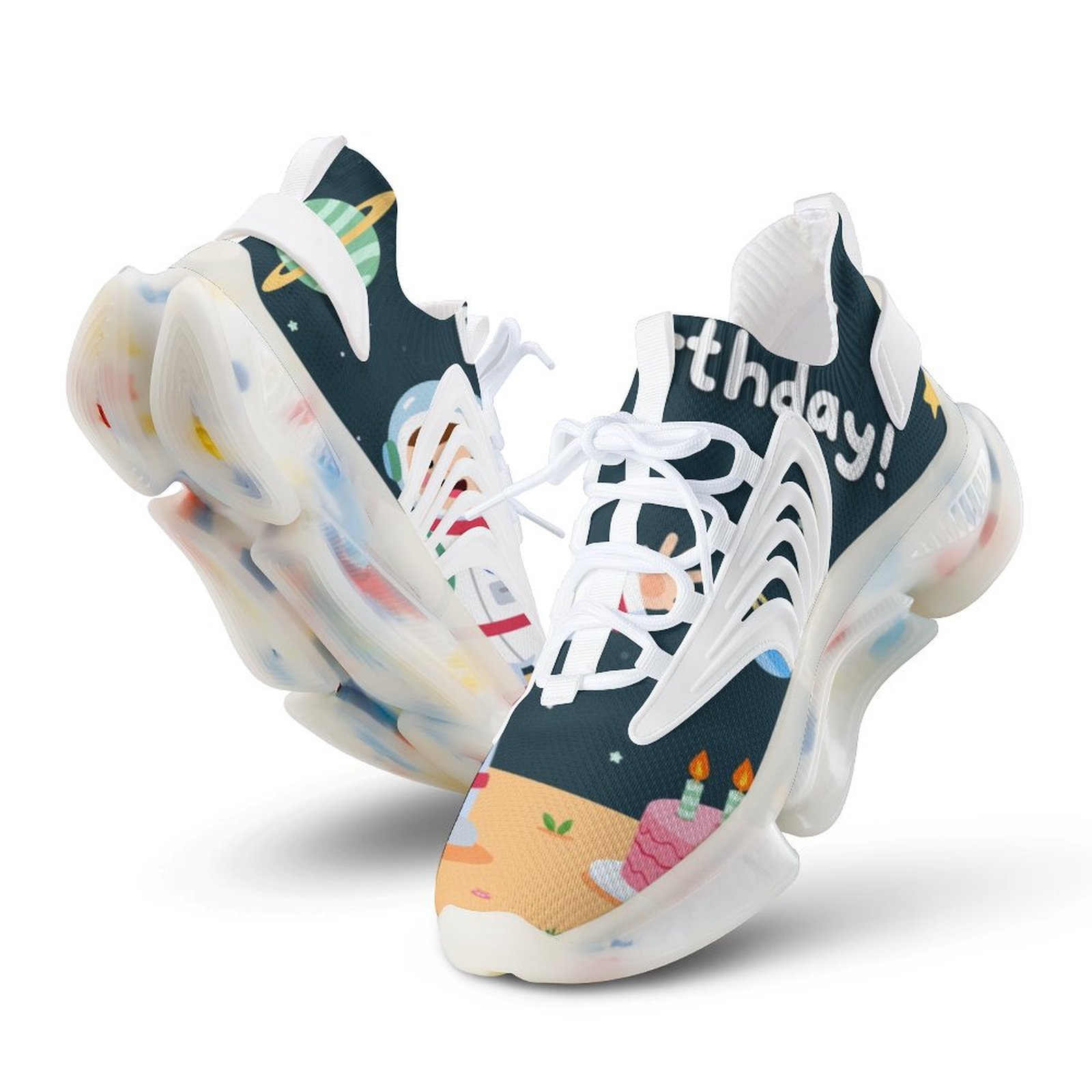 Astronaut Birthday in Space Walking Shoes for Men Woman Lightweight ...