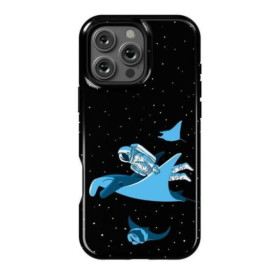 Astronaut Blanket Fish Surreal Art iPhone Case 17 16 15 14 13 12 11 Pro ...