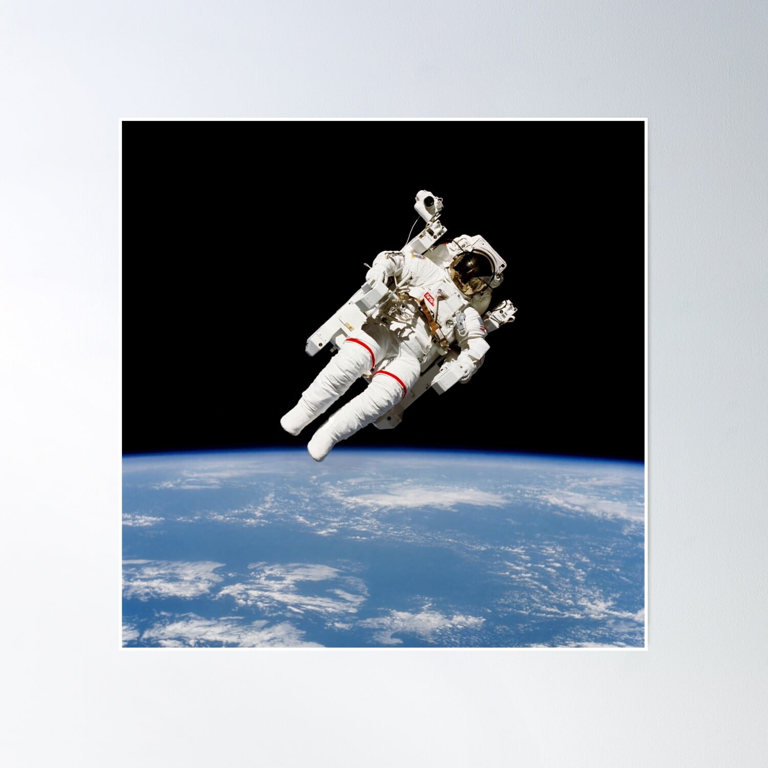 Astronaut Bruce Mccandless Ii In Space During Challenger Mission Poster ...