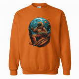 Astronaut Burger Fantasy Space Planet Funny Food Graphic Sweatshirt, up ...