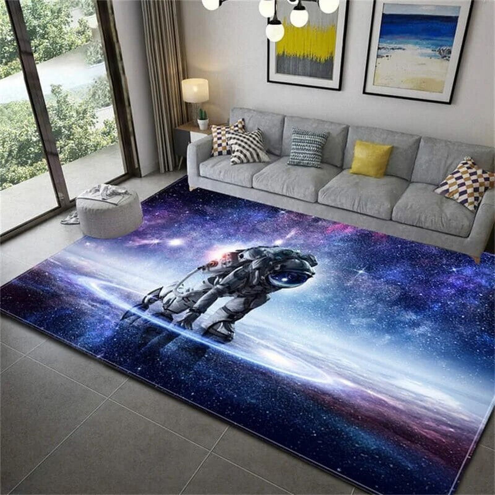 Astronaut Carpet Anti-slip Rug Door Mat Outer Space Galaxy Carpets for ...