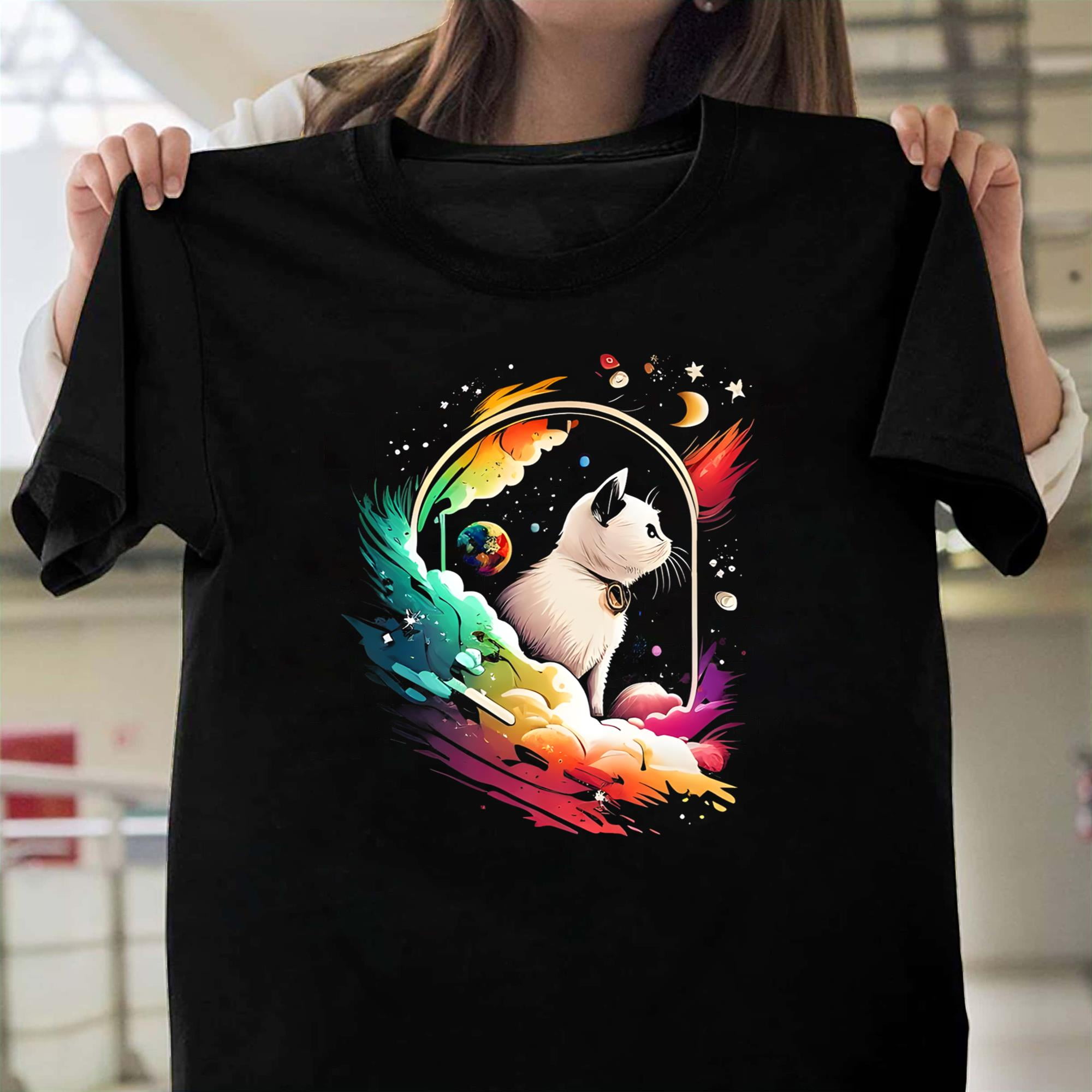 Astronaut Cat Funny Space Cat On Galaxy Outer Space, Kitten Gift V70126 ...