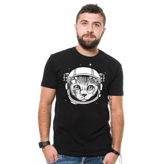 Astronaut Cat Space Cat Tee Astro Cat Birthday Cat Lover - Walmart.com