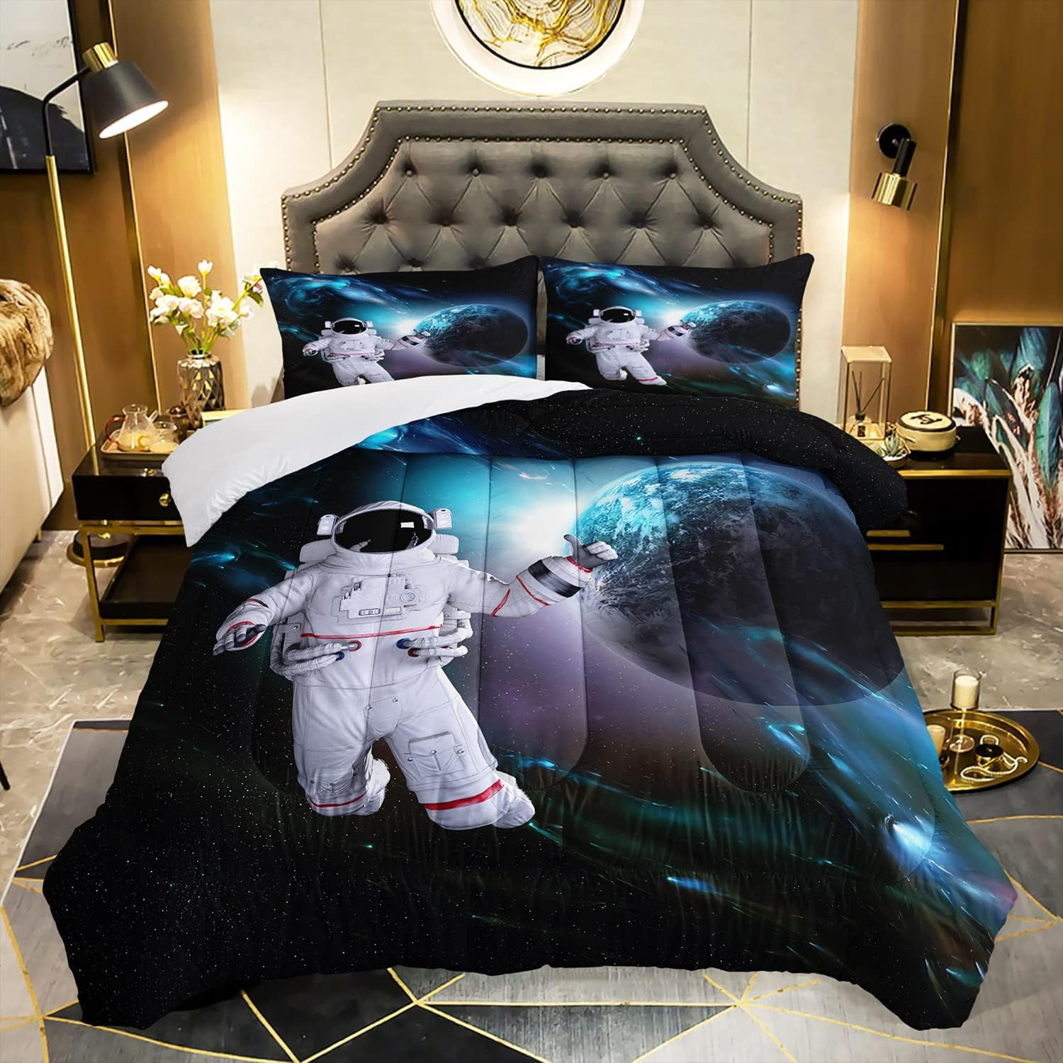 Astronaut Comforter Set for Teens Boys Kids Girls, Space Astronaut ...