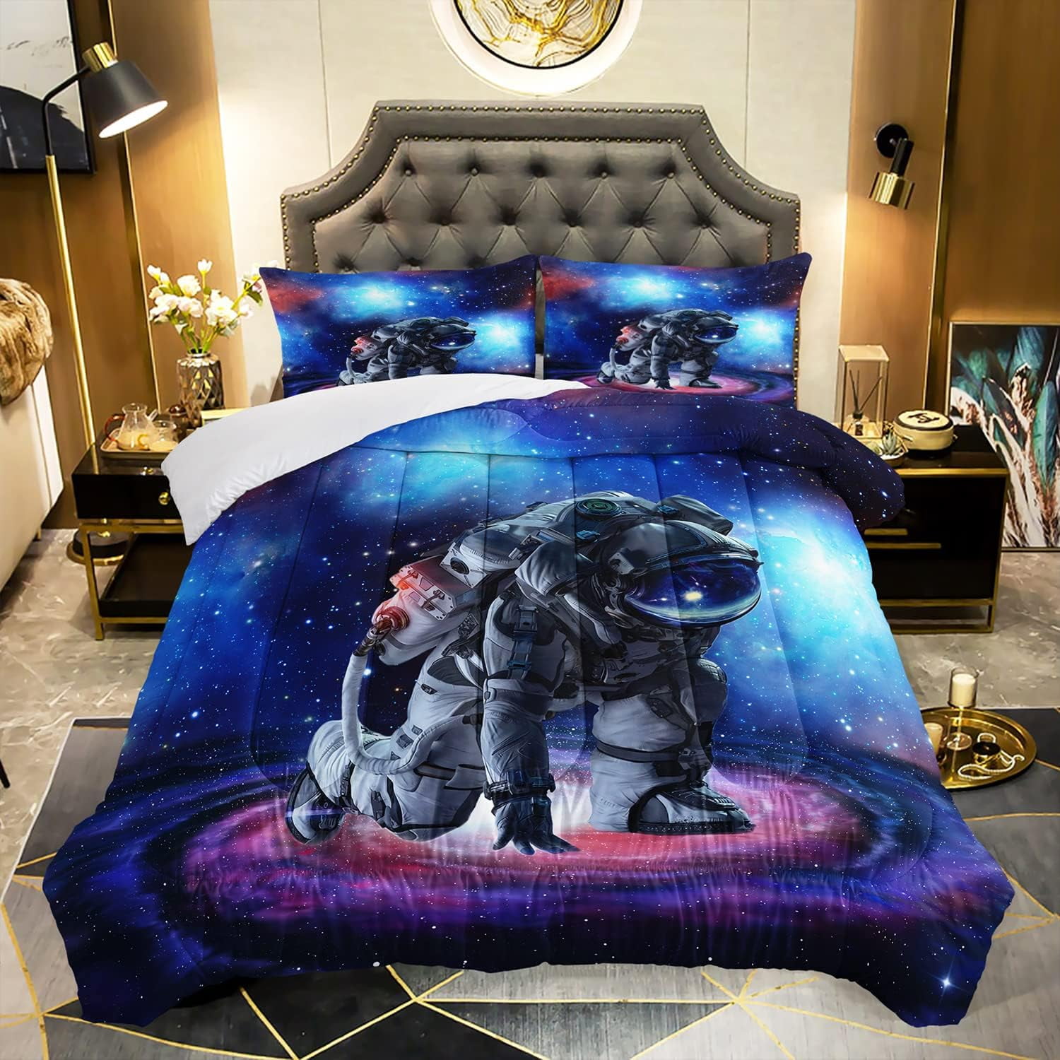 Astronaut Comforter Set for Teens Boys Kids Girls, Space Astronaut ...