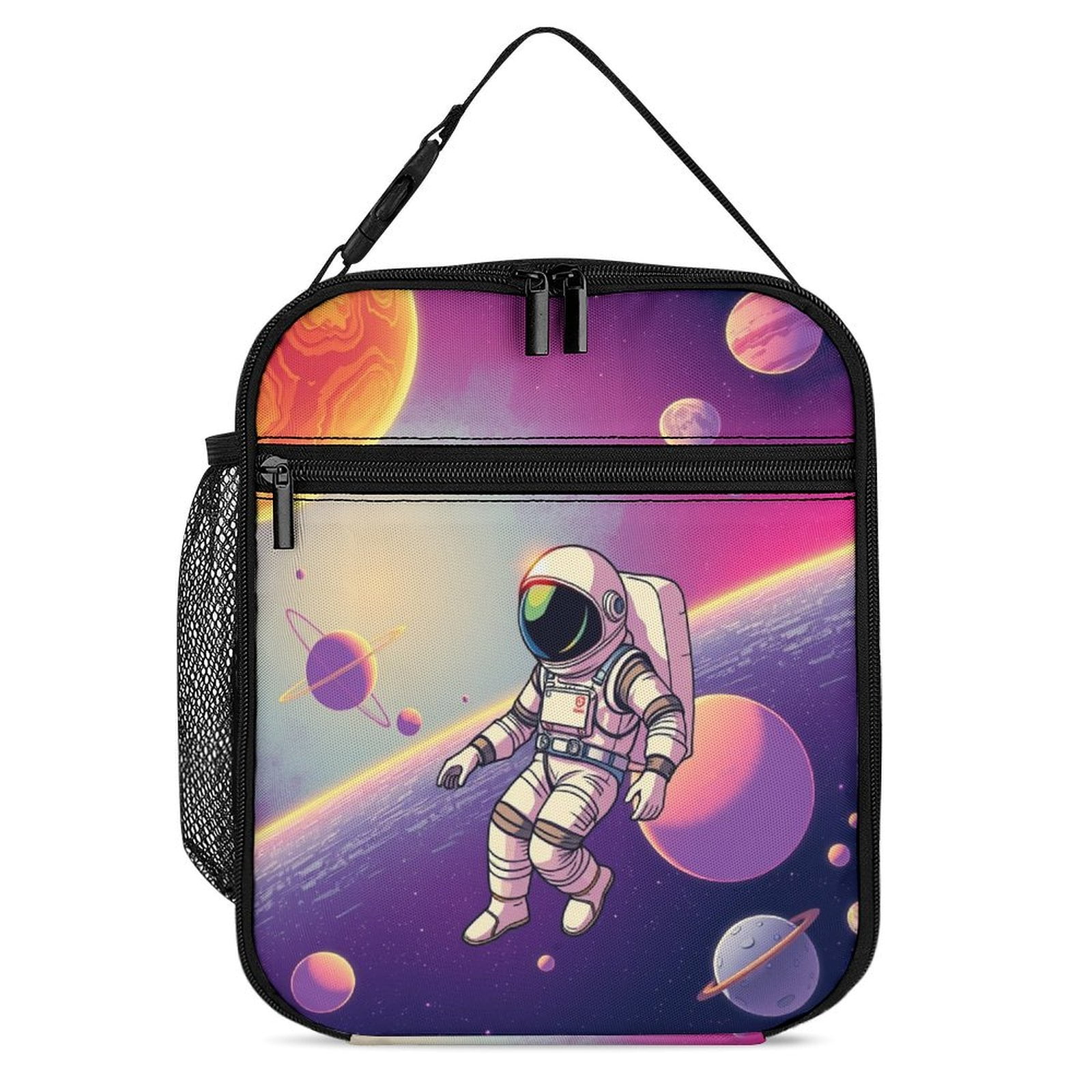 Astronaut Cosmic Journey Lunch Bag Warm Insulated Lunch Box School Food ...