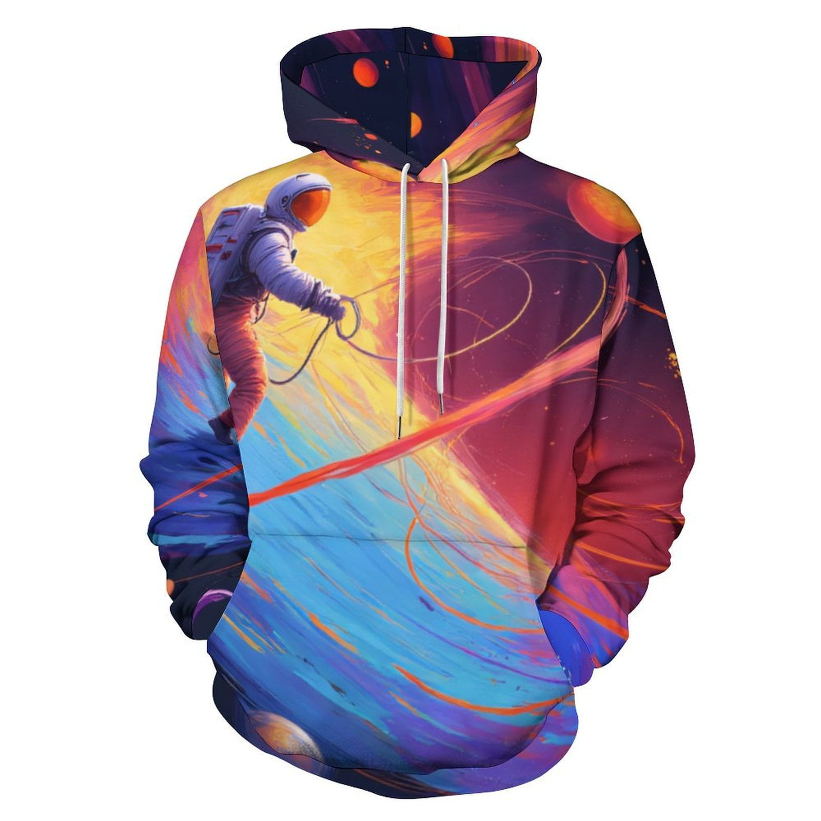 Astronaut Cosmic Journey Men's Women New Sweatshirt Hoodie Men's Plus ...