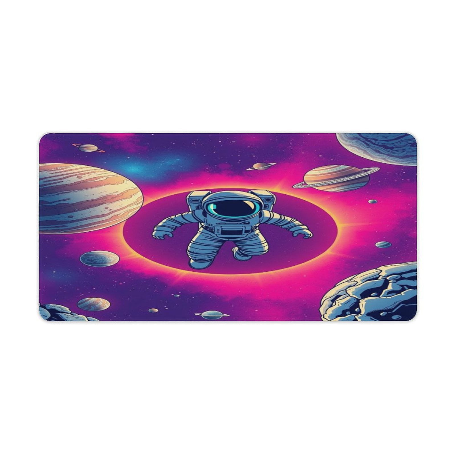 Astronaut Cosmic Journey Mouse Pad Gamer Keyboard Desk Mats Computer ...