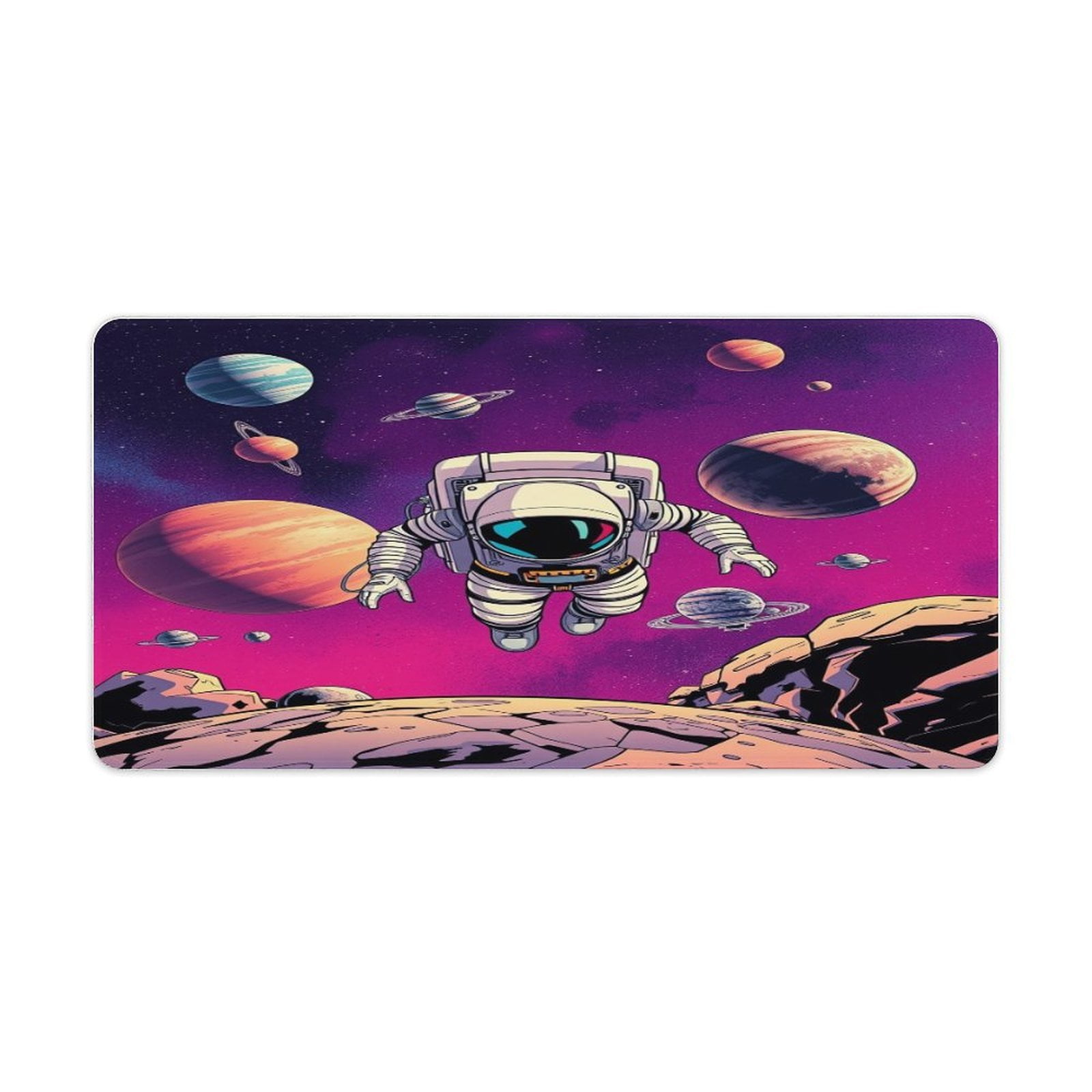 Astronaut Cosmic Journey Mouse Pad Gamer Keyboard Desk Mats Computer ...