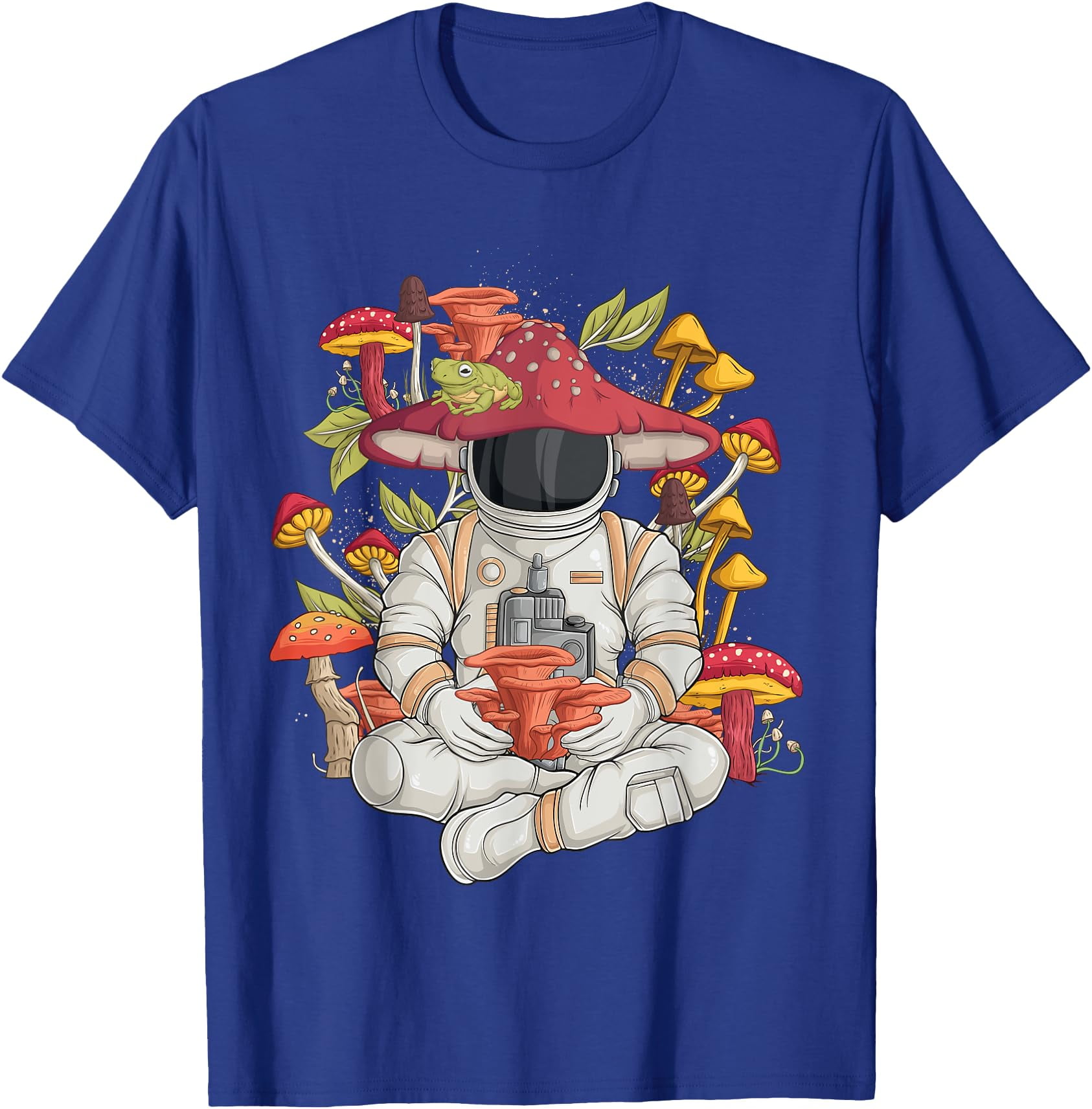 Astronaut Cottagecore frog Aesthetic Graphic Unisex T-Shirt for Men Women Kids Toddler,Royal ...
