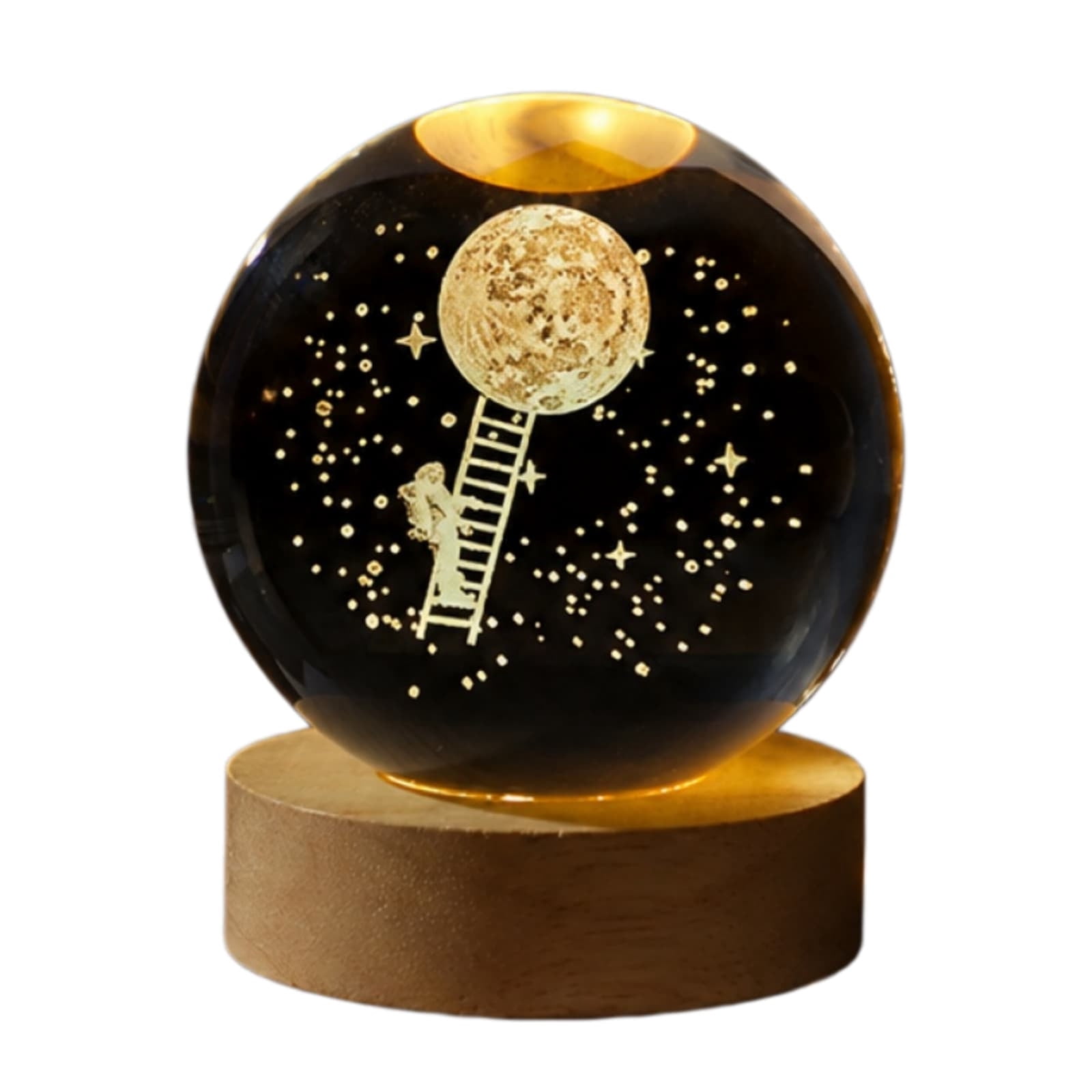 Astronaut Crystal Ball Night Light - Soft Light for Bedroom Decor ...