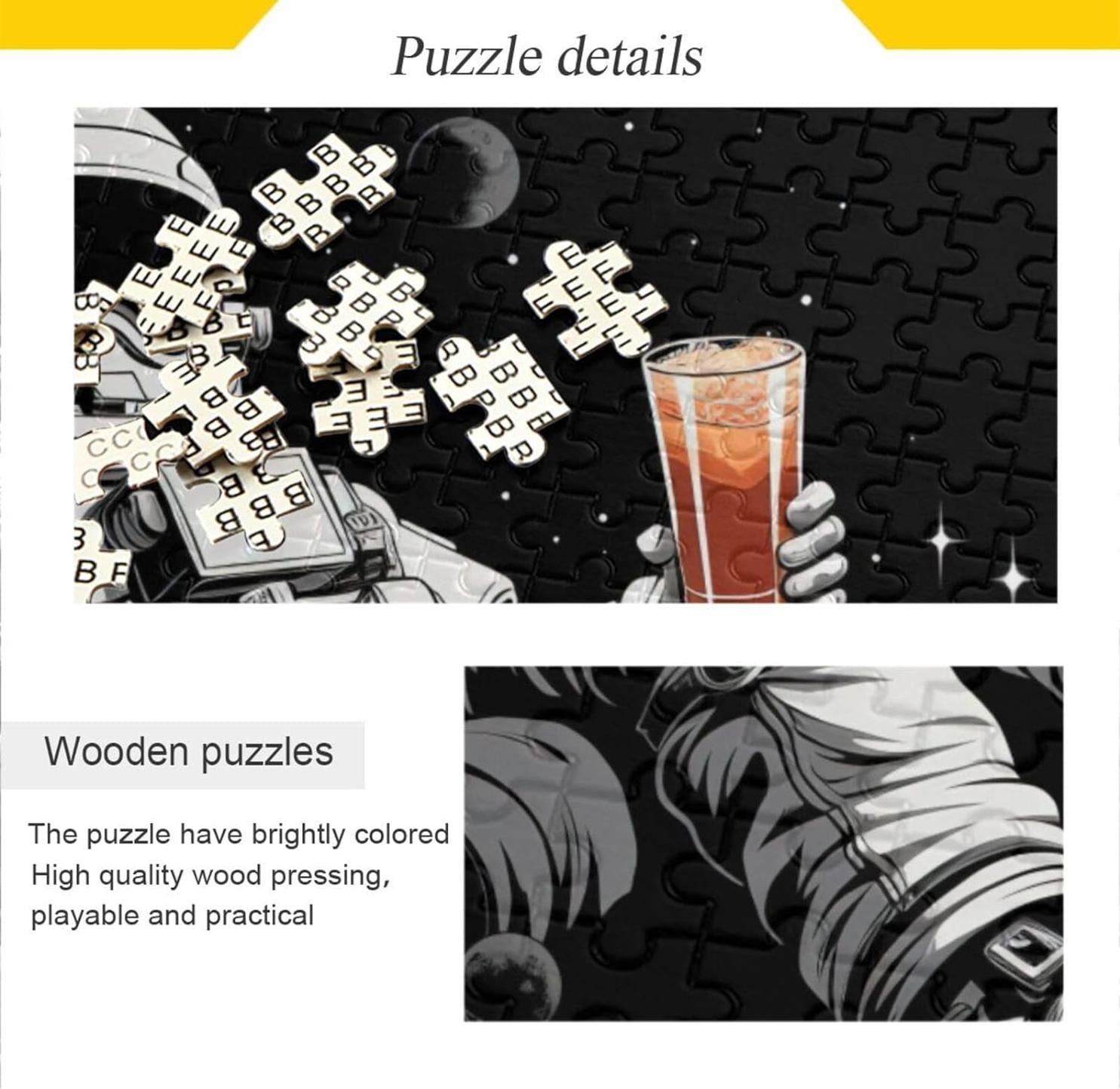 Astronaut Drinking in Space Jigsaw Puzzle 1000 Pieces, Zigsaw with ...