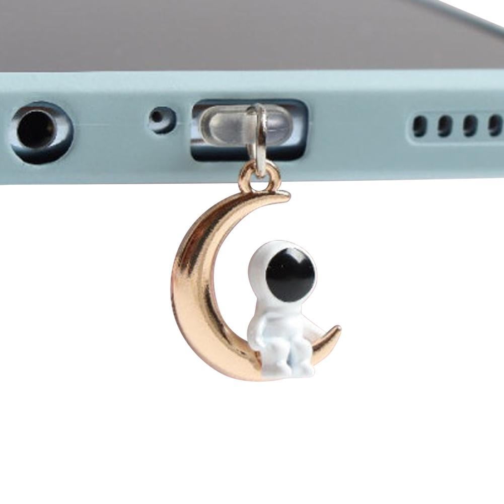 Astronaut Dust Plug Charm Cute Charge Port Anti Dust Plug Kawaii USB ...
