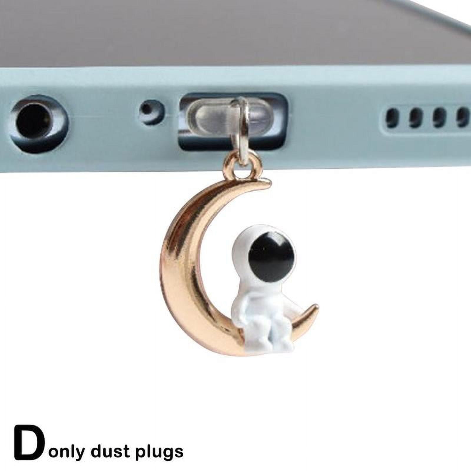 Astronaut Dust Plug Charm Cute Charge Port Anti Dust Plug Kawaii USB ...