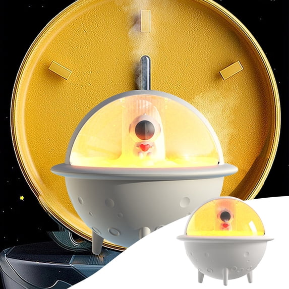 Astronaut Essentiales Oil Diffuser with LED Night Light, Spaces Capsule ...