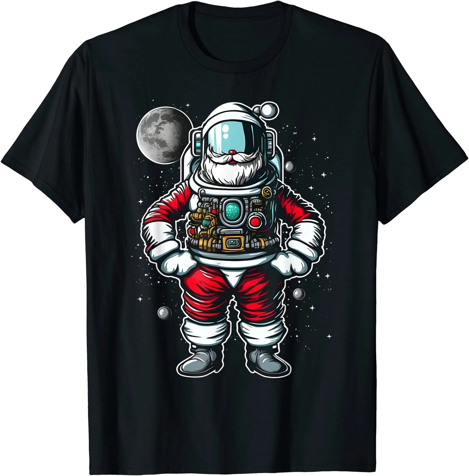 Astronaut Father Christmas Christmas Xmas Space Lovers Holiday T-Shirt ...