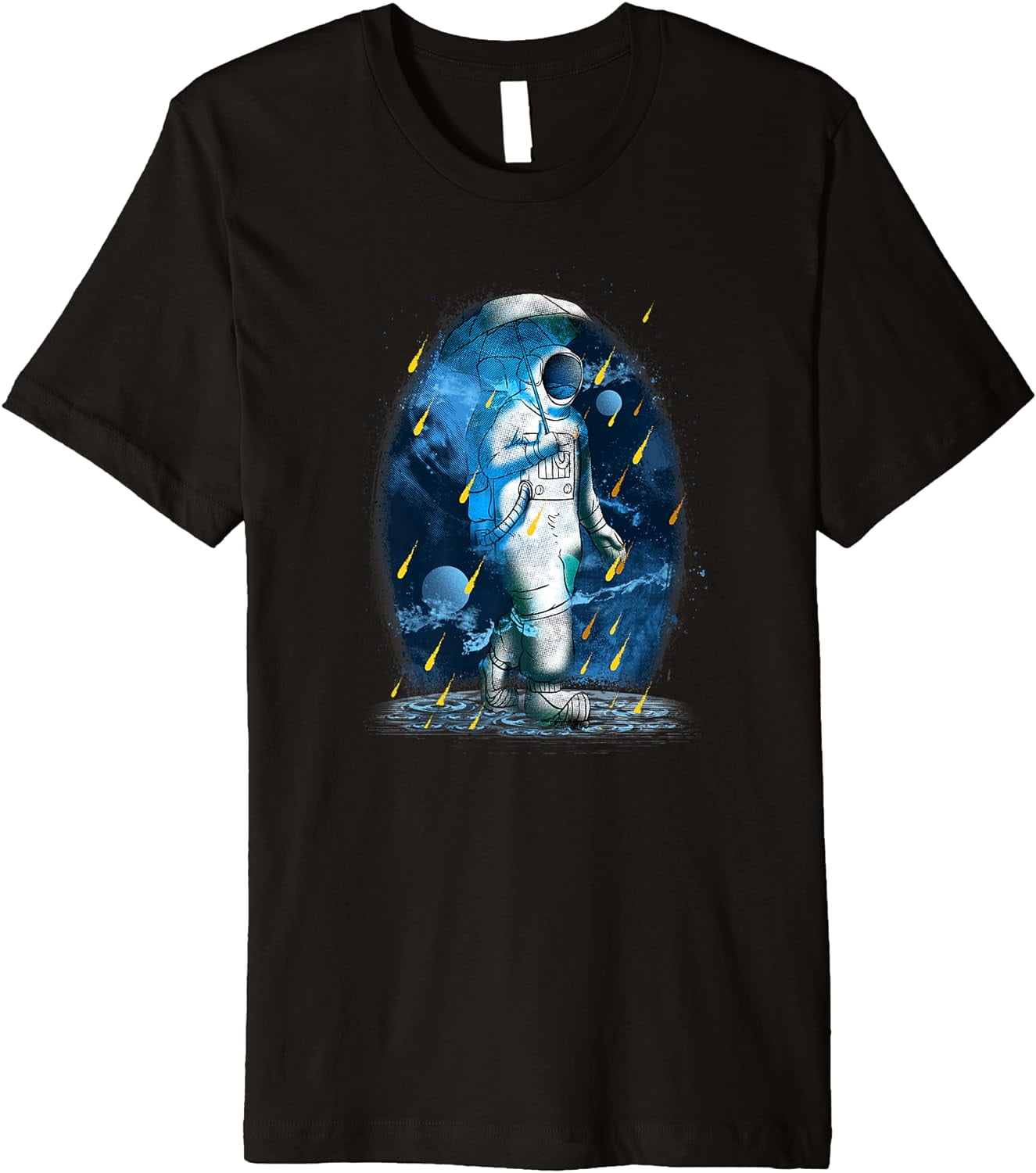 Astronaut Funny Spaceman Meteor Shower Galaxy Premium T-Shirt - Walmart.com
