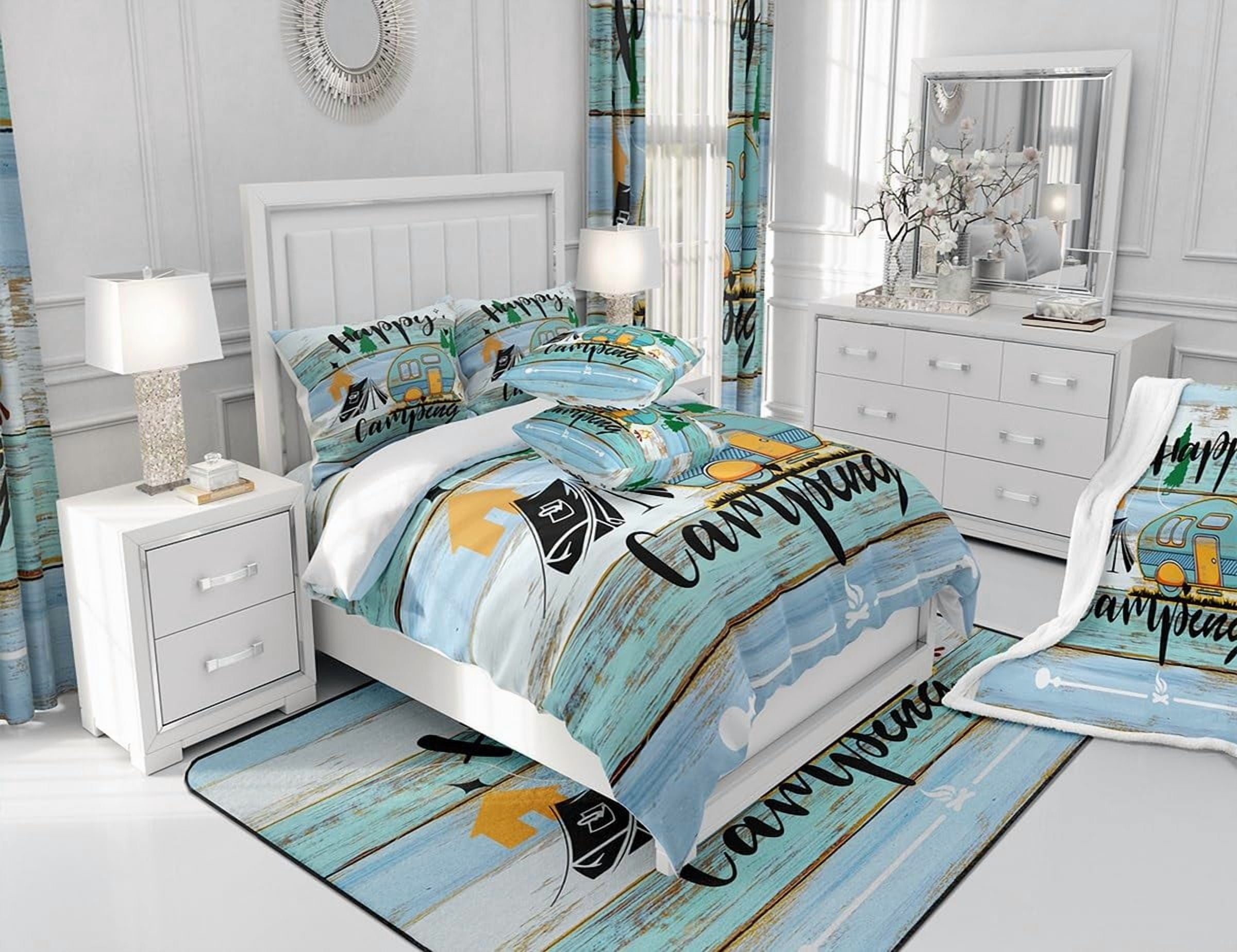 Astronaut Galaxy Bedding Set Twin Size, Space Themed Comforter with ...