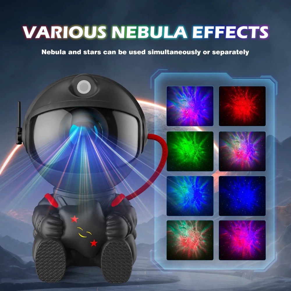 Astronaut Galaxy Projector Night Light, Starry Sky Nebula LED Lamp for ...