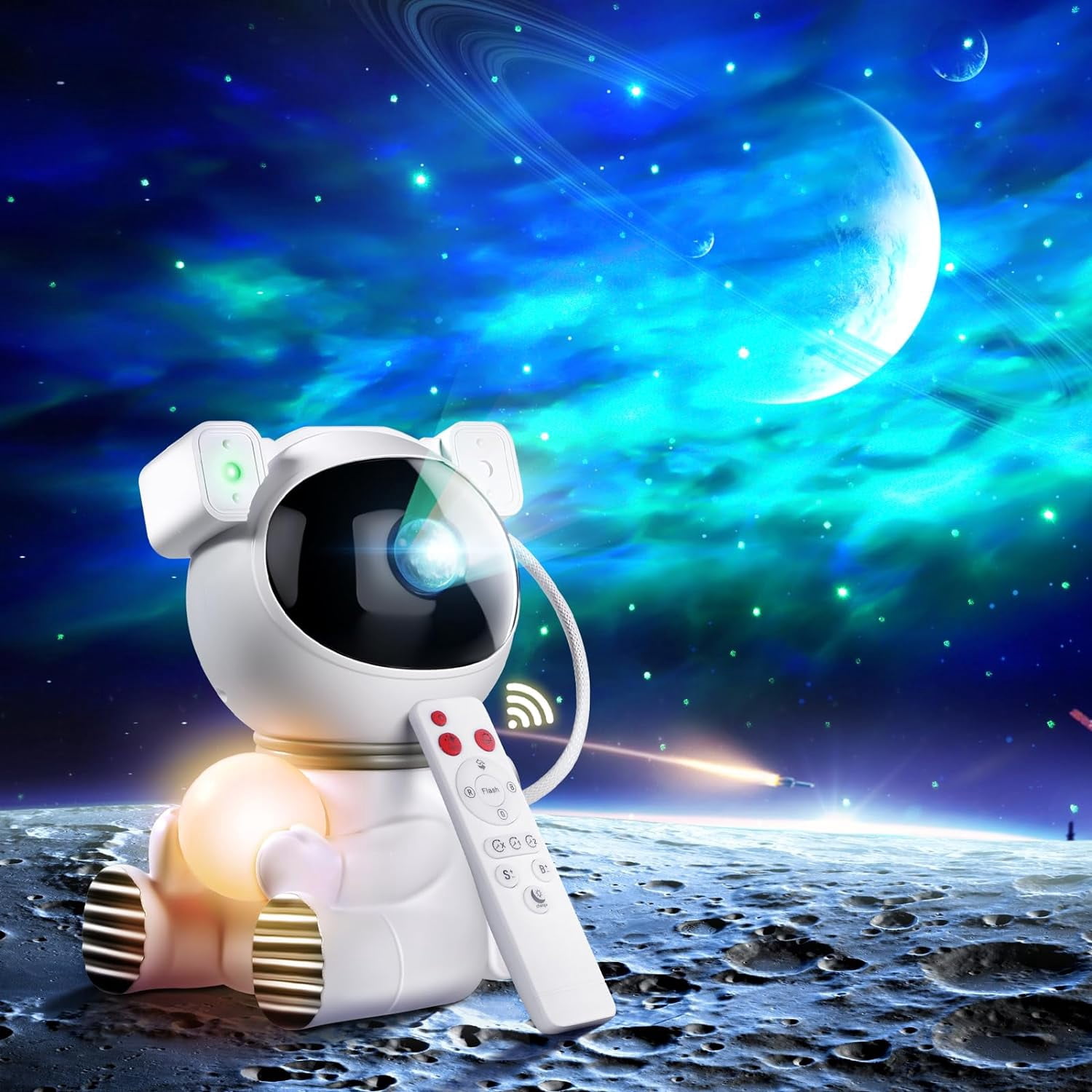 Astronaut Galaxy Projector Star Light – LED Aurora Light Projector for ...