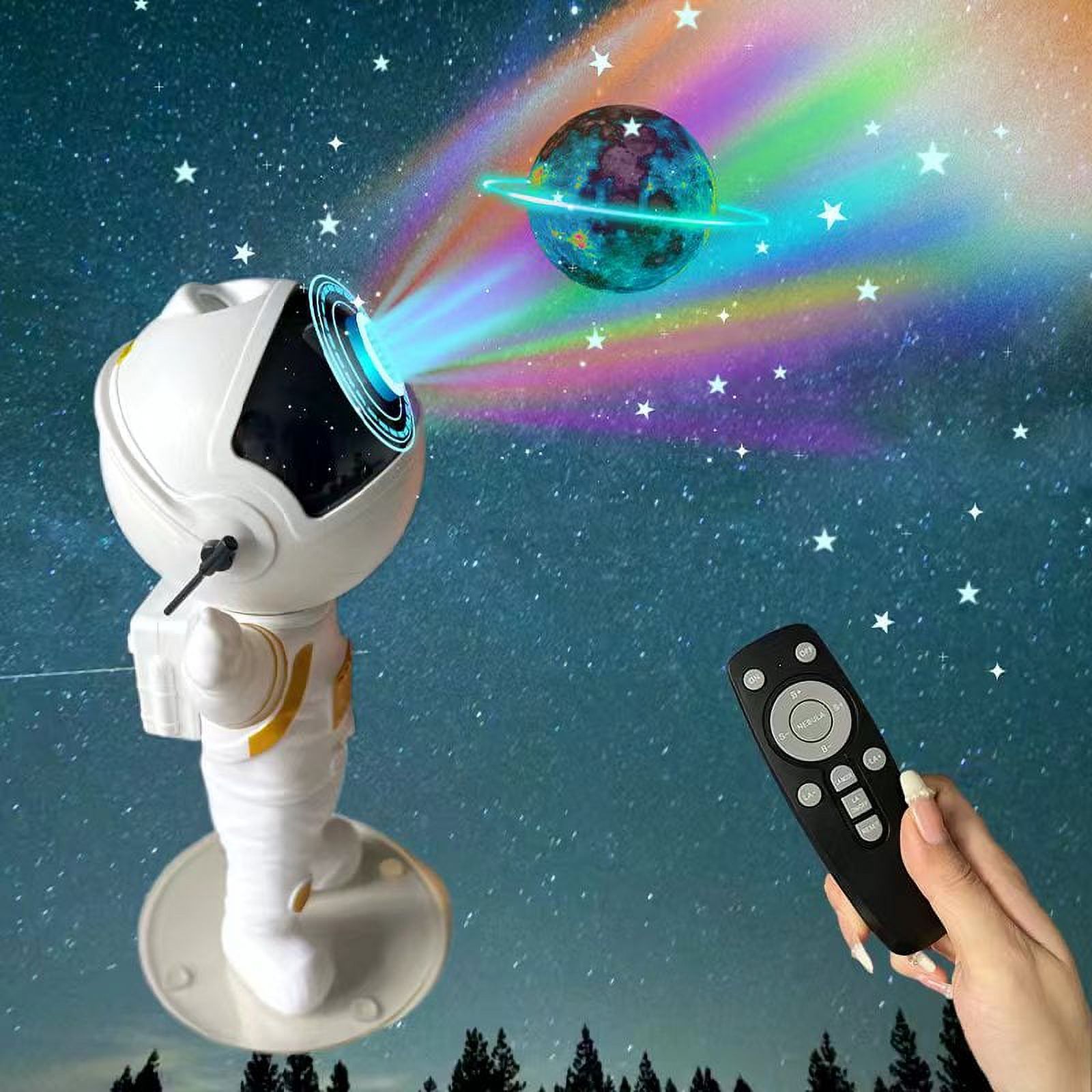 Brightside Cosmo LED Projector, Multicolor Rotating Lights, Outer Space ...
