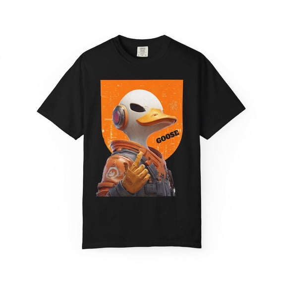 Astronaut Goose Graphic T-Shirt, Retro Space Style Illustration Shirt ...