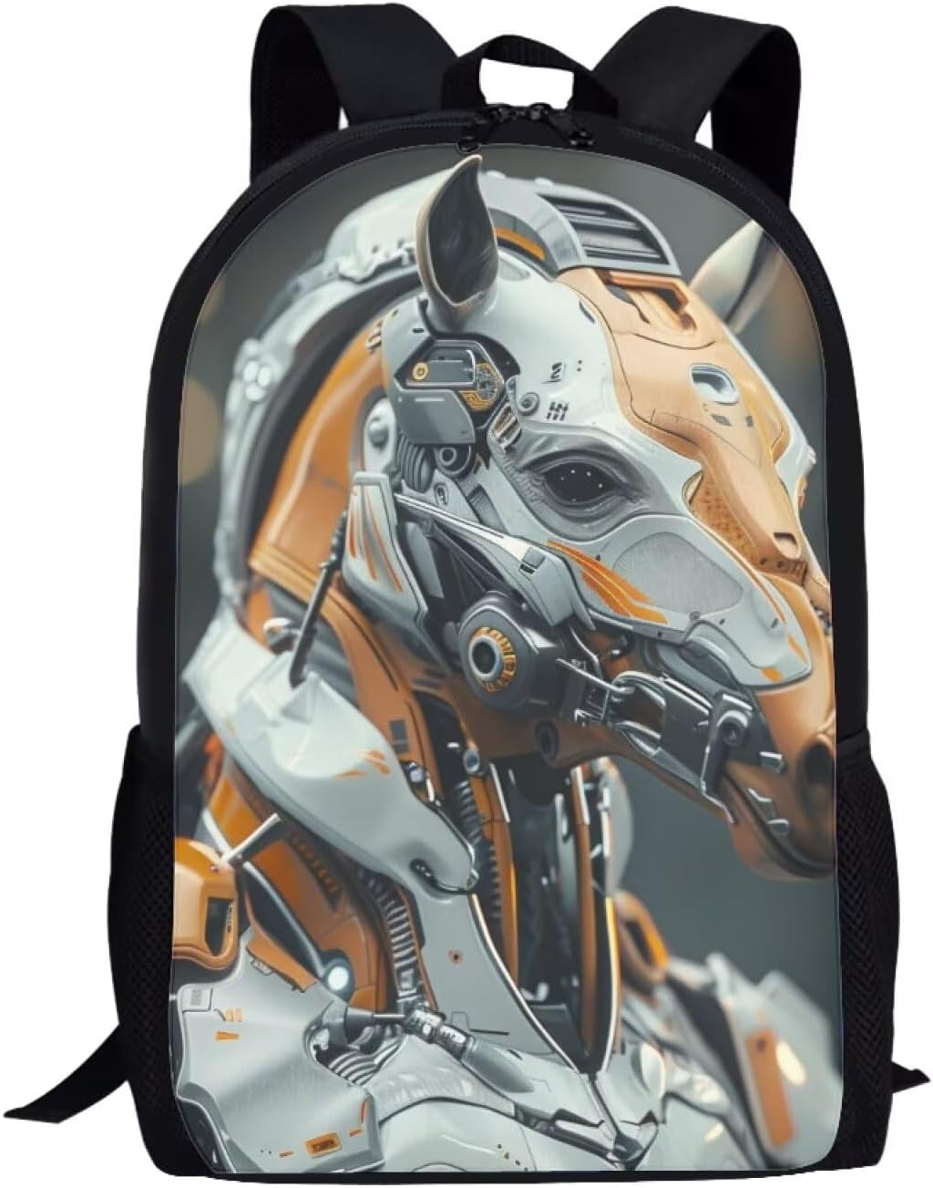 Astronaut Horse 17 Inch Animal Print Lightweight Fashion BackpackLarge ...