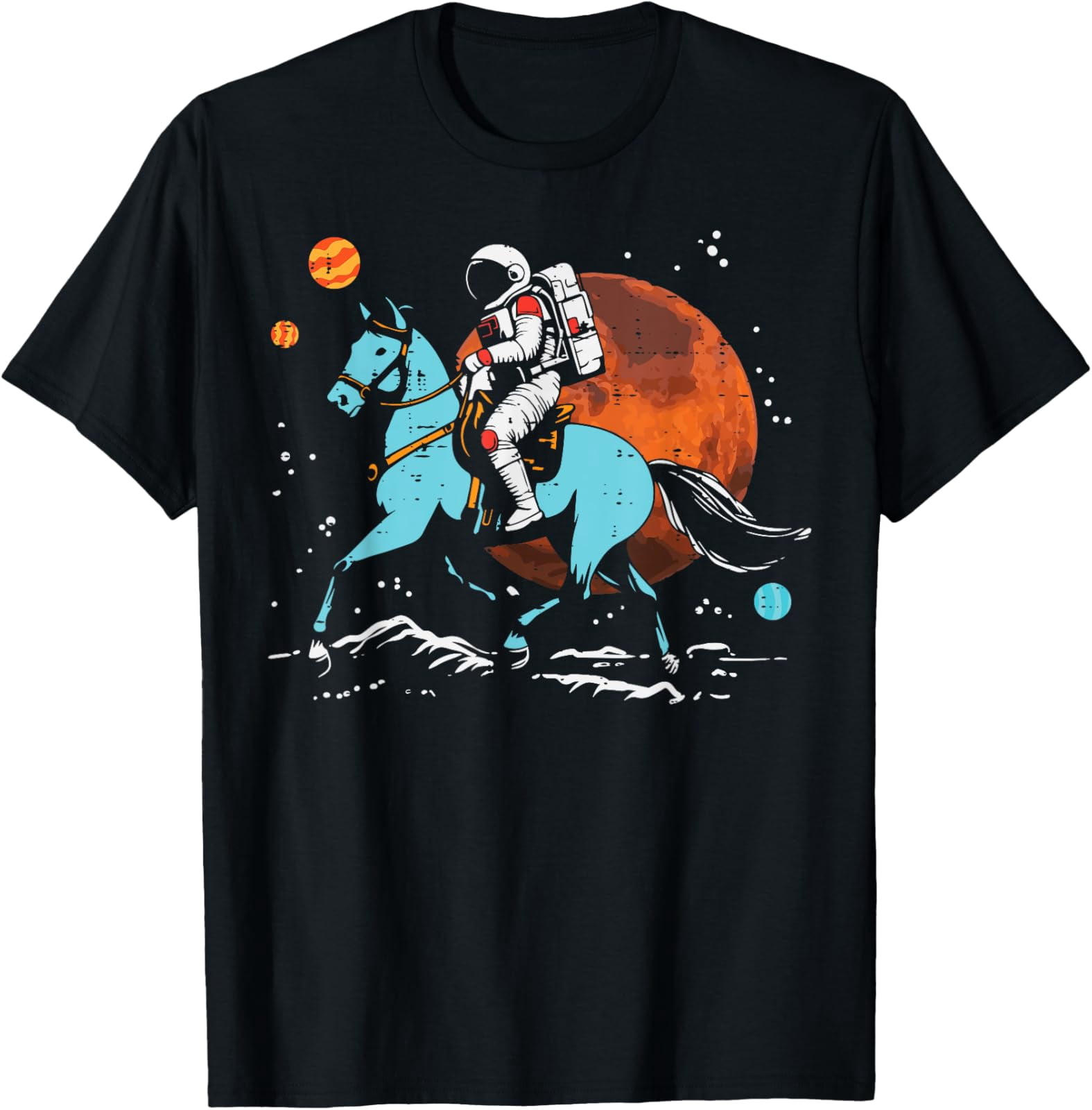 Astronaut Horse Space Cowboy T-Shirt - Walmart.com