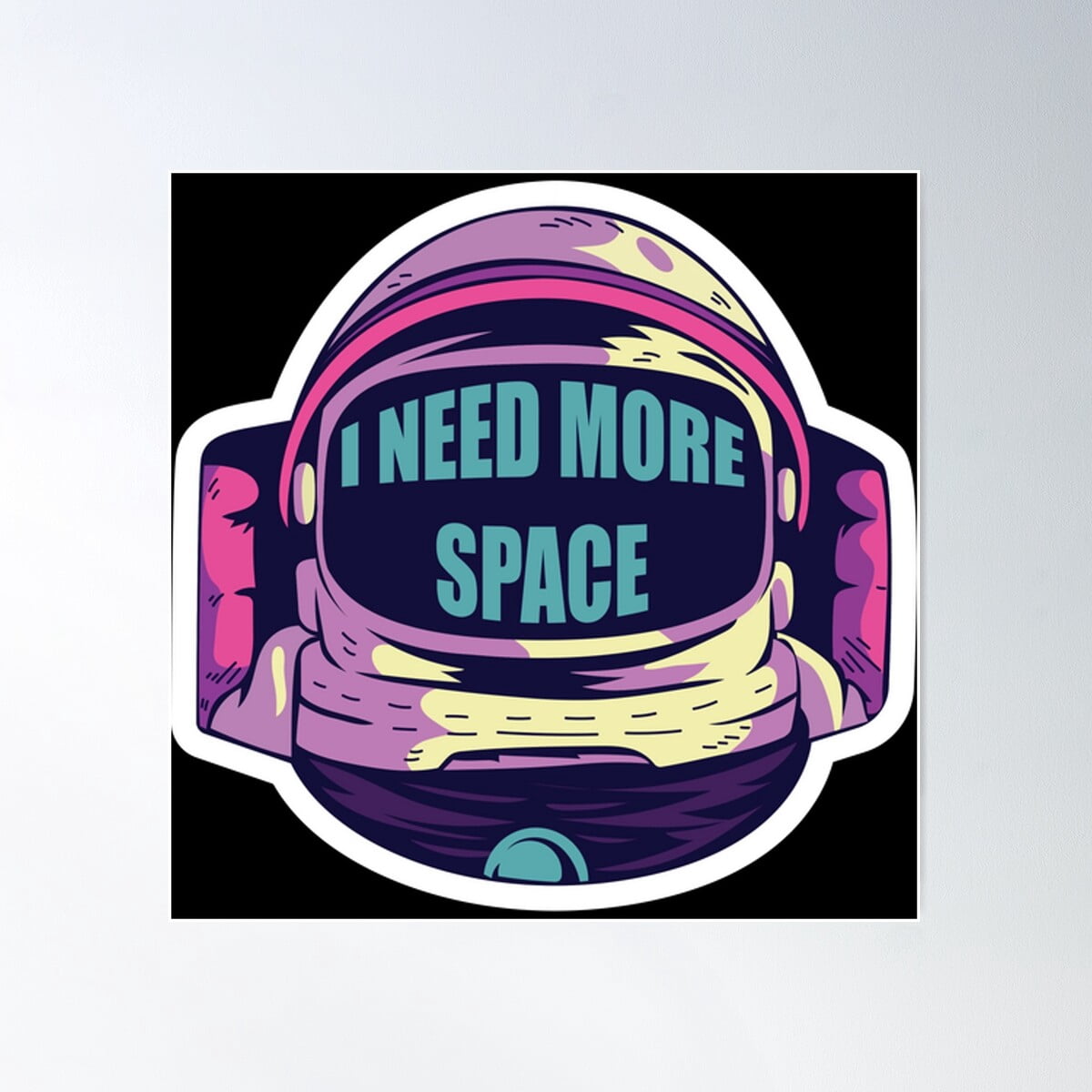 Astronaut I Need More Space Poster Wall Art, Modern Wall Decor For ...