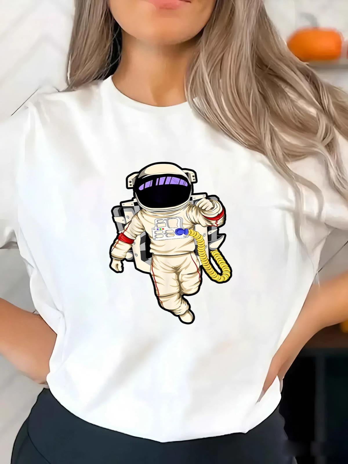 Astronaut In Space Outer Space Adventure Rocket Unisex Tee V61285, for ...